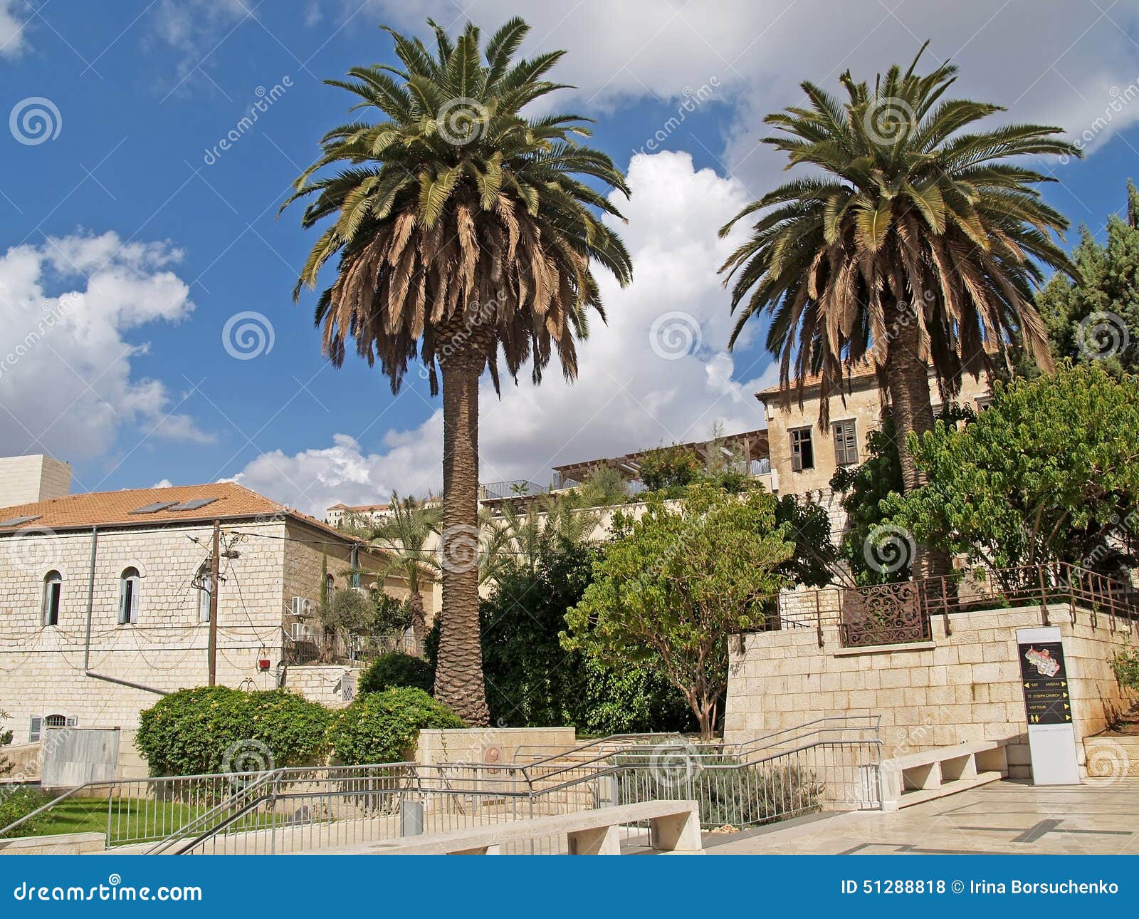 View of the City of Nazareth, Israel Stock Photo - Image of clouds ...