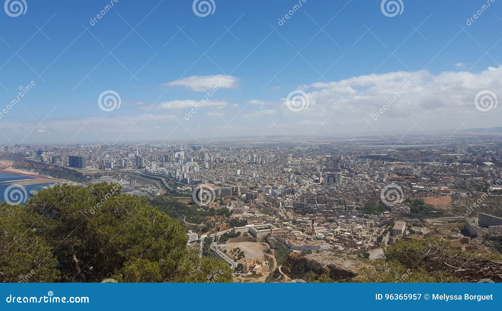 View of the city of Oran stock image. Image of oran, fort - 96365957