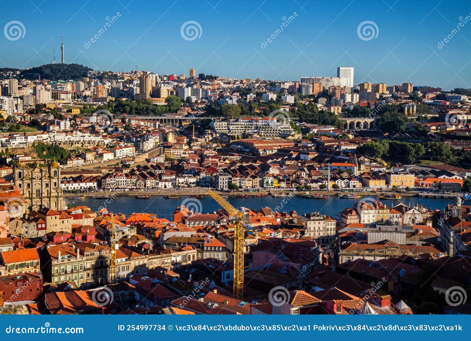 A View of a City Over the Rooftops Editorial Stock Image - Image of ...