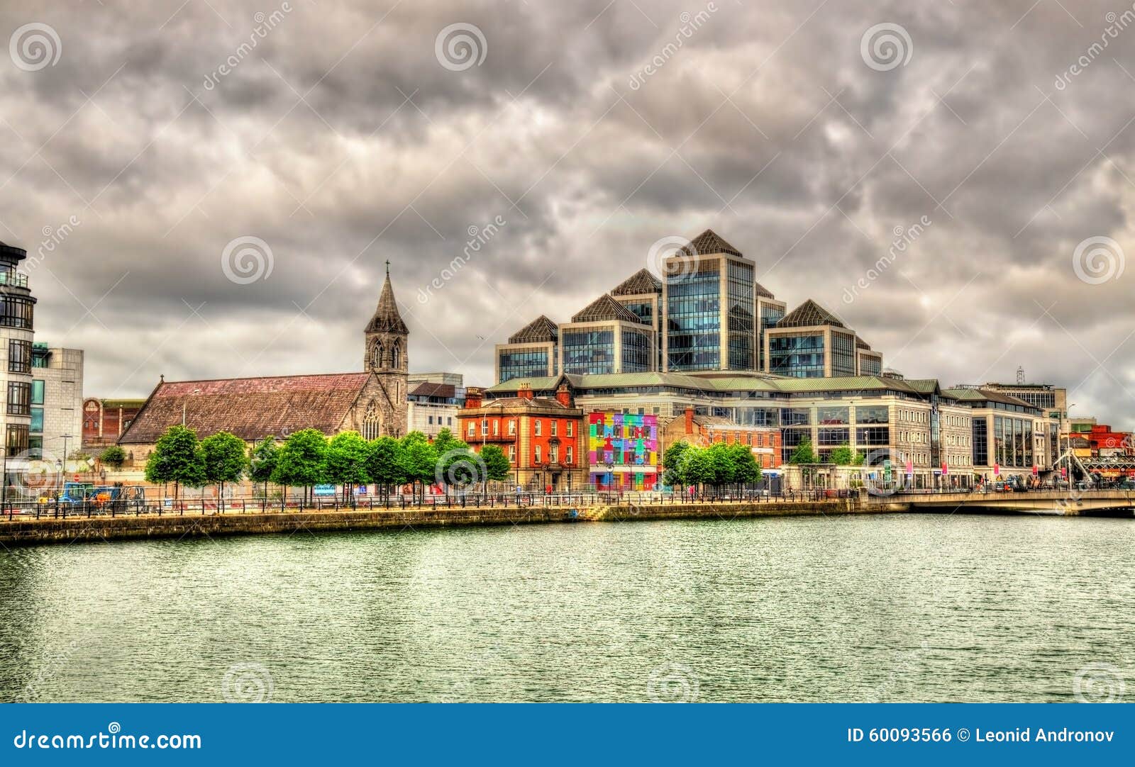 View of City Quay in Dublin Stock Photo - Image of quay, architecture ...