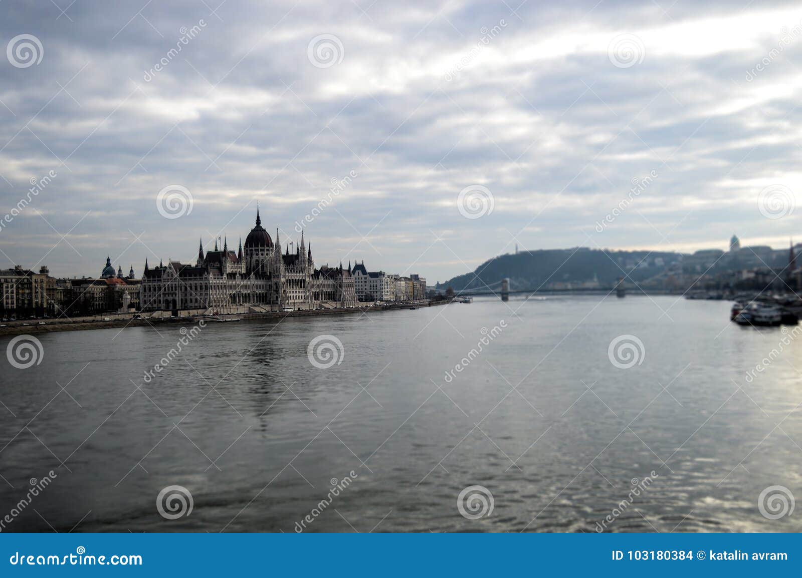 View of the City and the River. Stock Photo - Image of river, rock ...