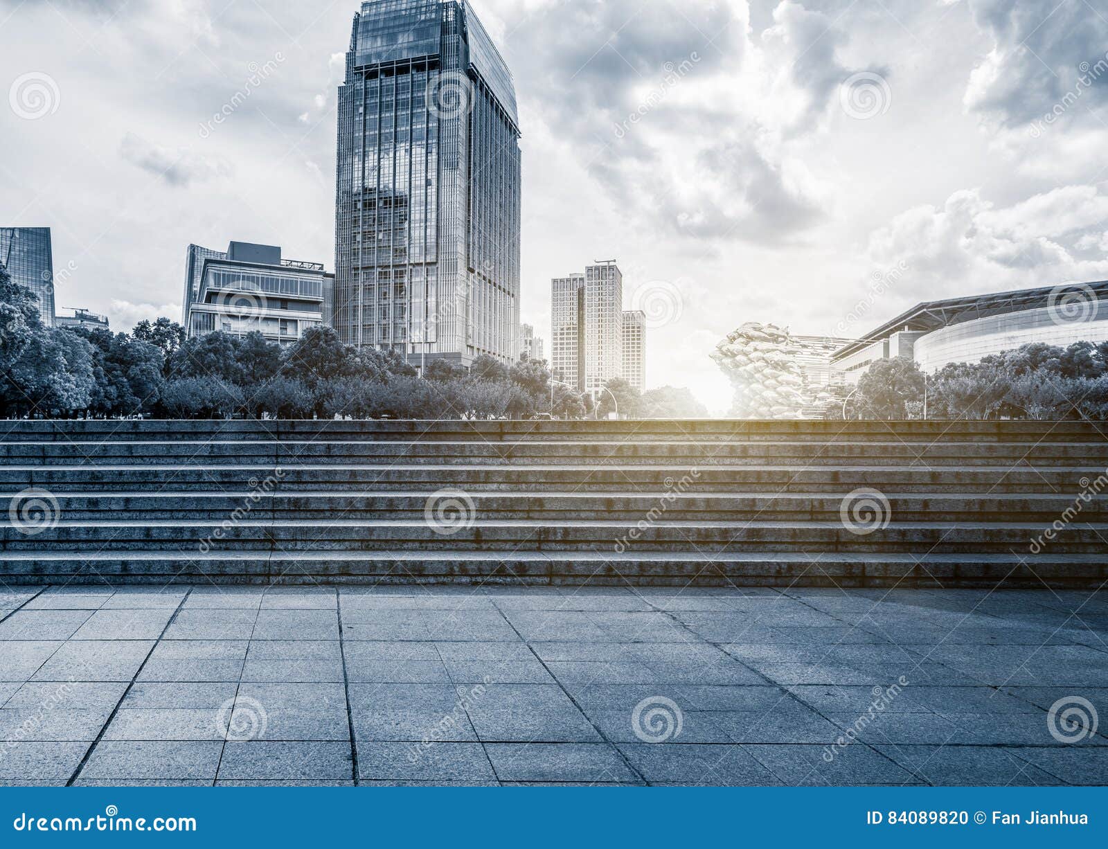 View of City Square in Shanghai Stock Photo - Image of floor ...