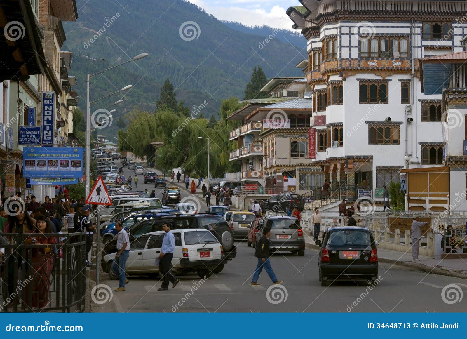 View of the City, Thimphu, Bhutan Editorial Stock Photo - Image of ...