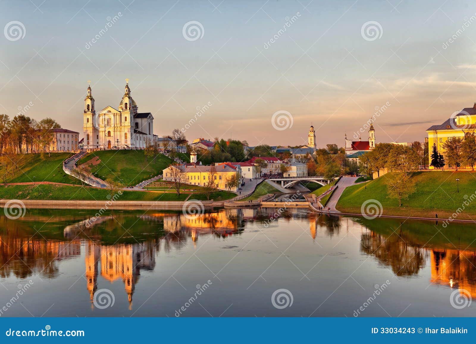 View of the City of Vitebsk Stock Image - Image of mouth, construction ...