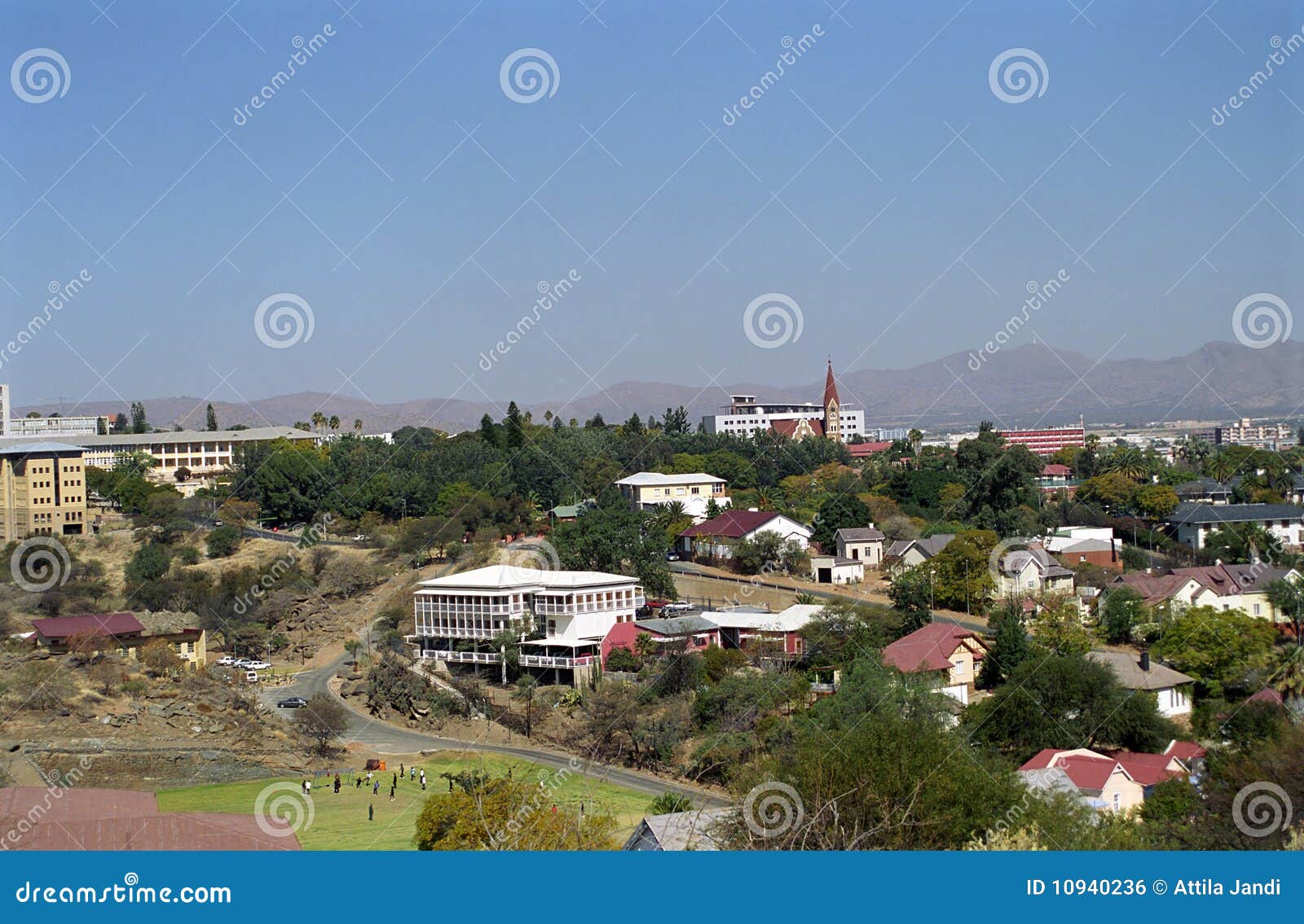 View of the City, Windhoek, Namibia Stock Photo - Image of view ...