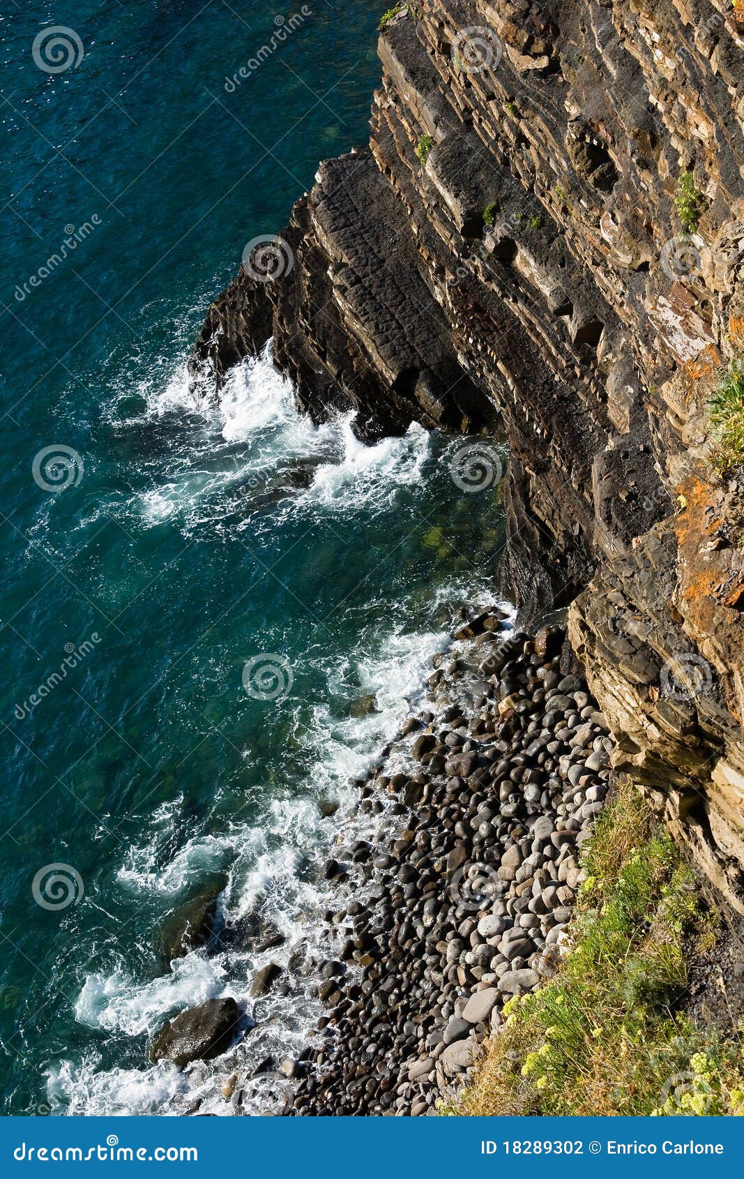 View from the cliff stock photo. Image of shore, terrain - 18289302