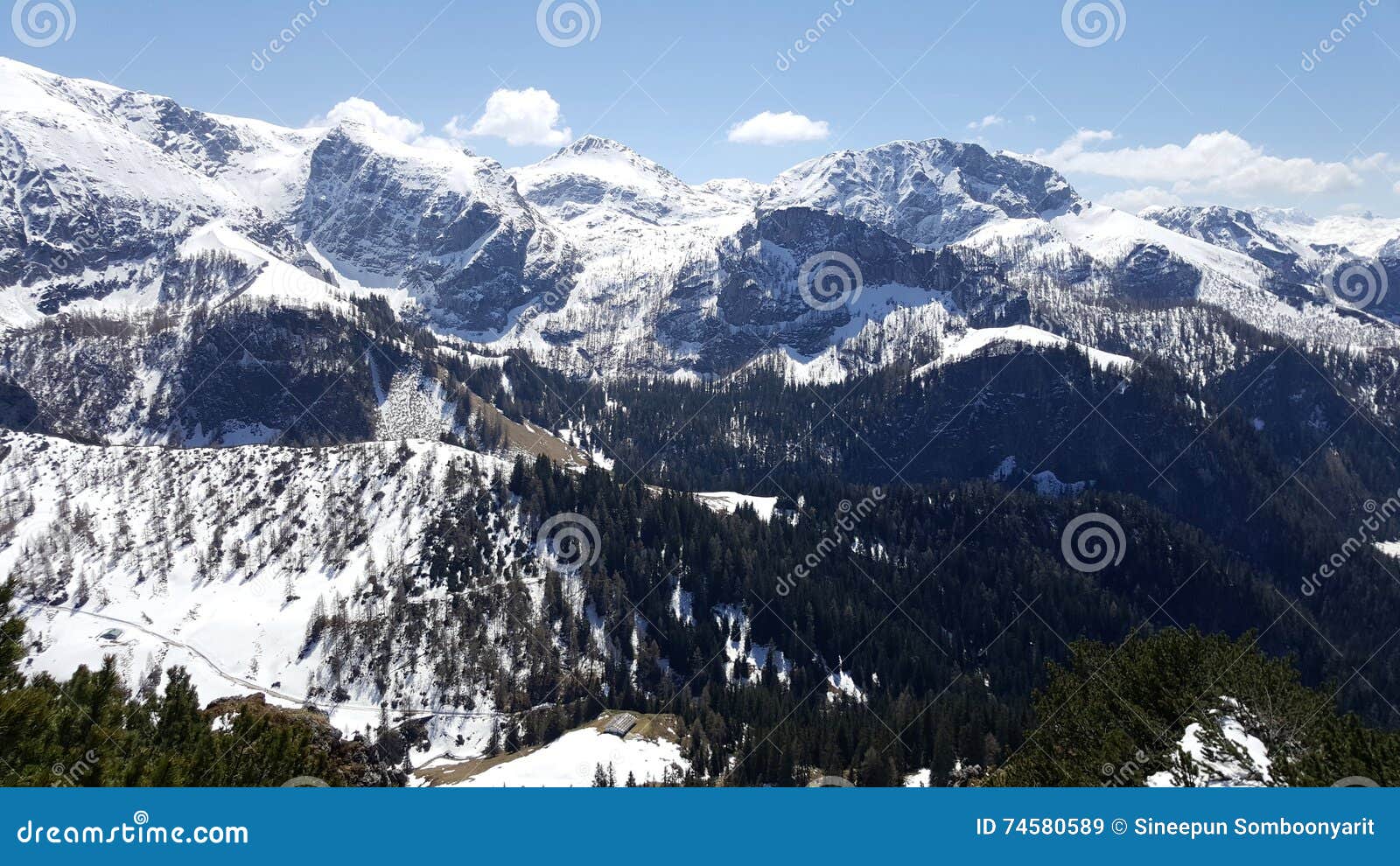 View from the Cliff of the Mount Jenner Stock Image - Image of ...