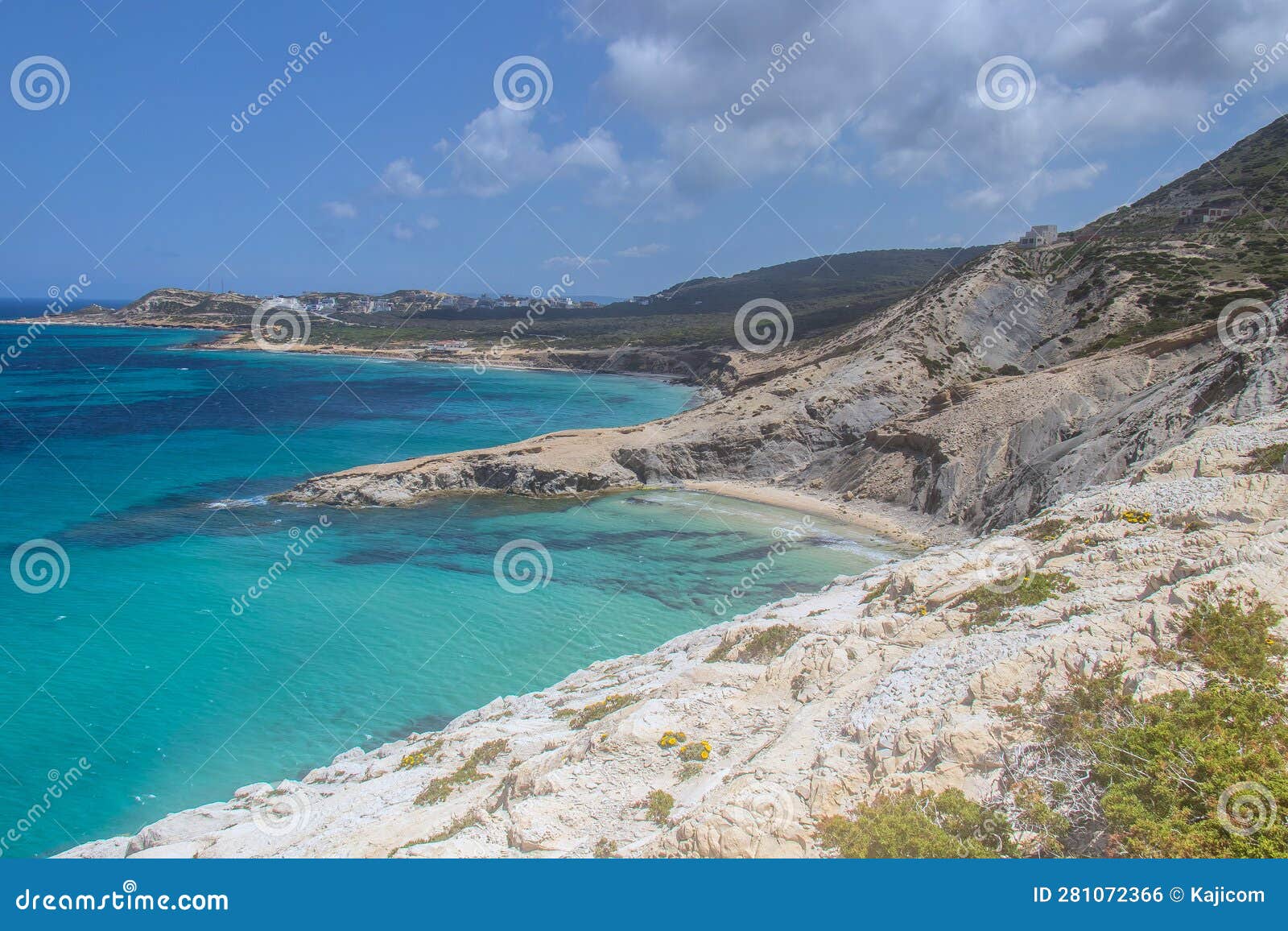 View of the Cliff with the Ocean on the Horizon from Cap Blanc in ...