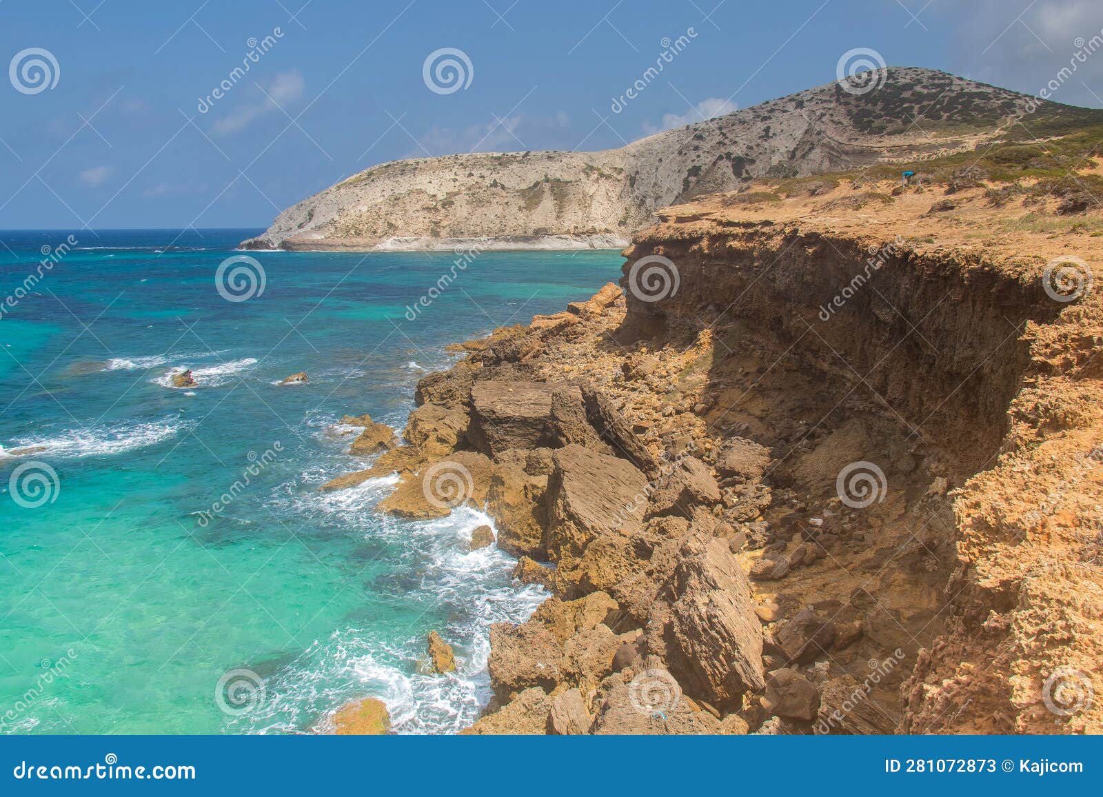 View of the Cliff with the Ocean on the Horizon from Cap Blanc in ...