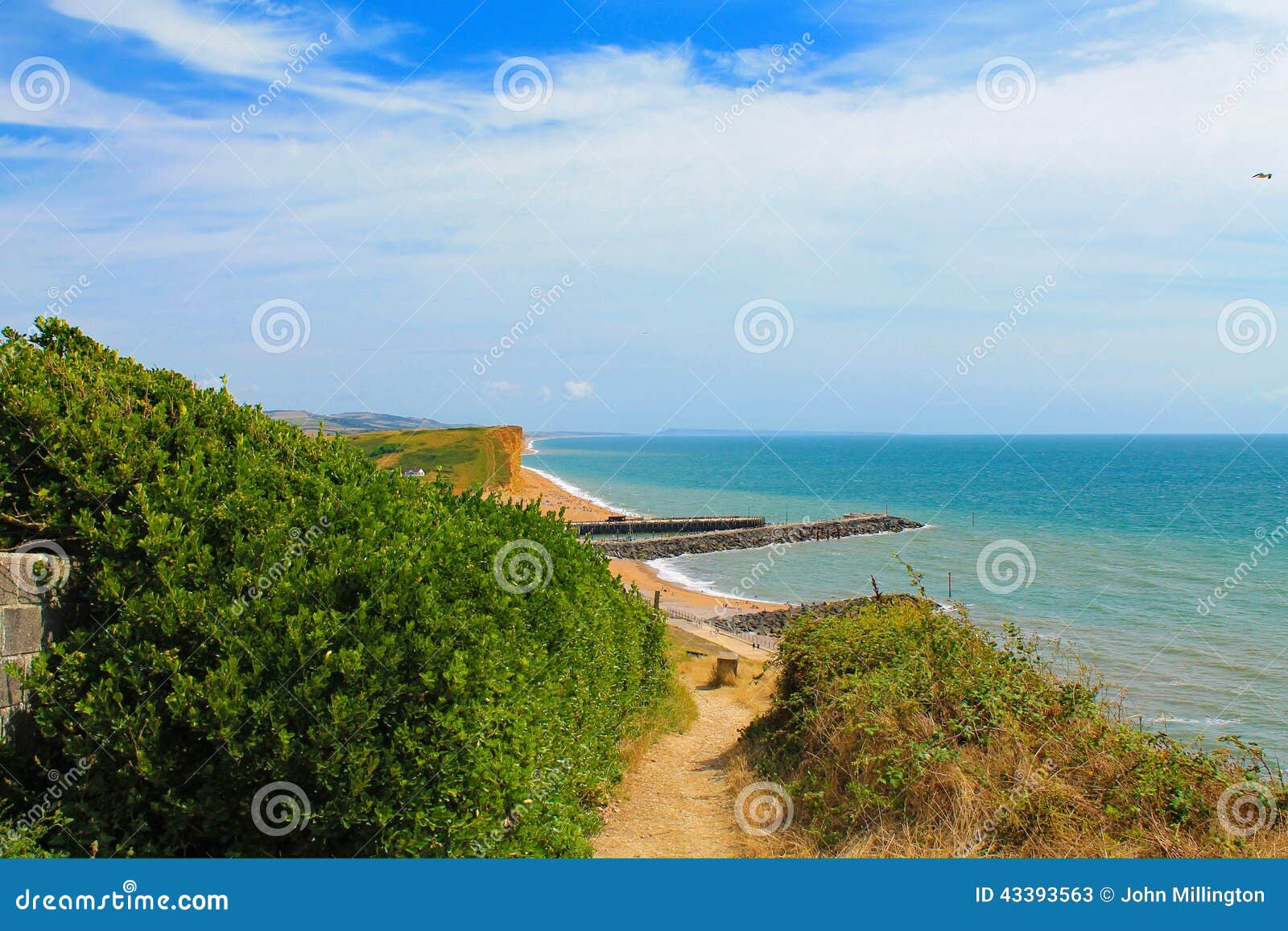 A view from a cliff stock image. Image of britain, cliff - 43393563