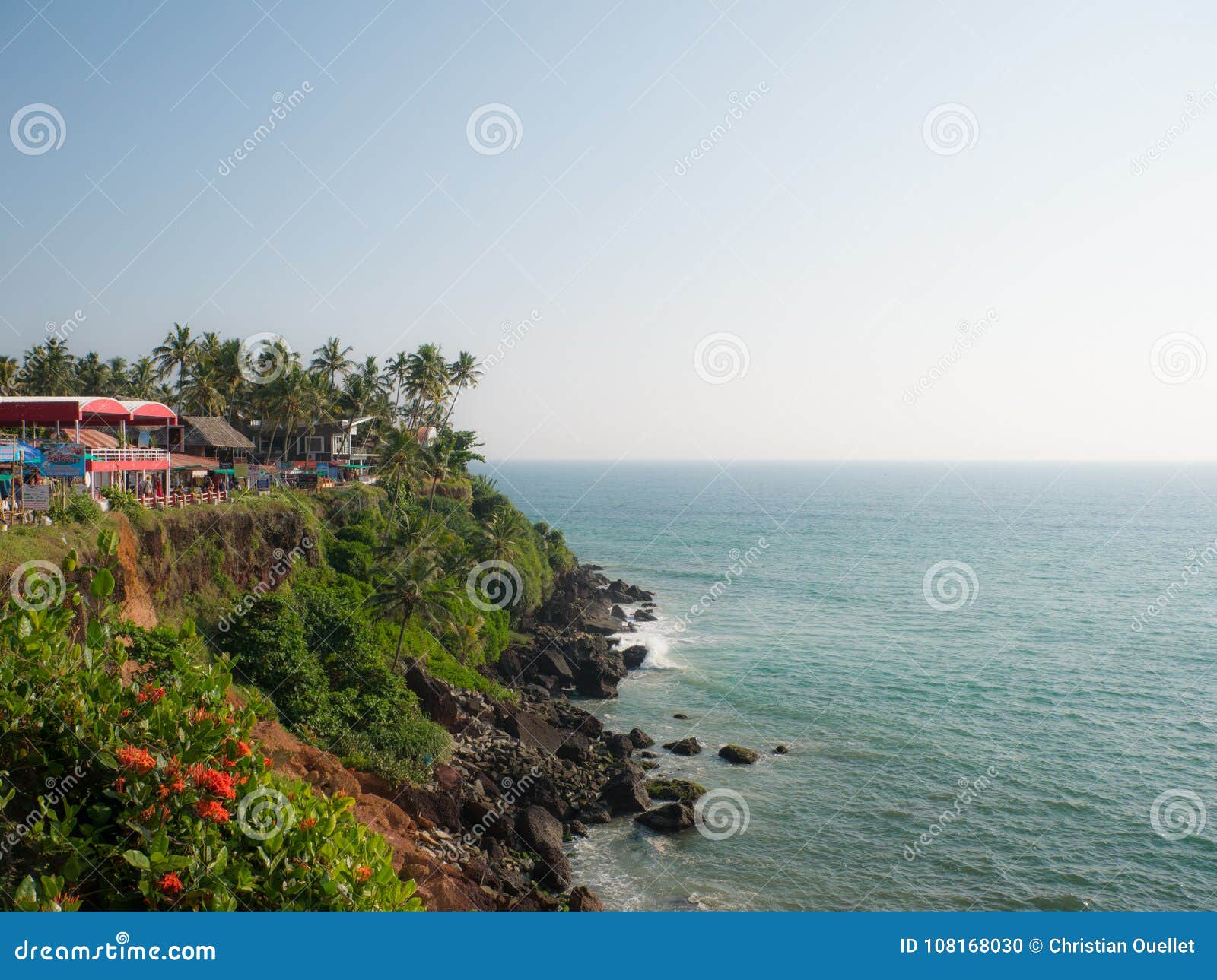 Varkala Cliff On The Seaside,Kerala,india Editorial Photo ...