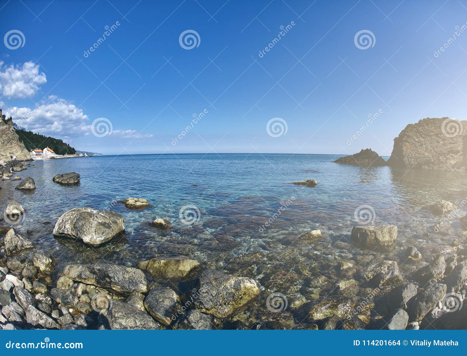 View on the Cliffs and Beach on the Sea Coast Stock Photo - Image of ...