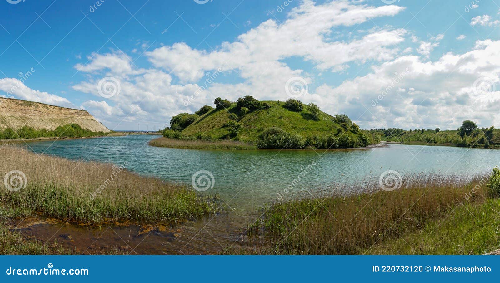 View of the Cliffs and Lagoon in Ejerslev on the Limfjord in Northern ...