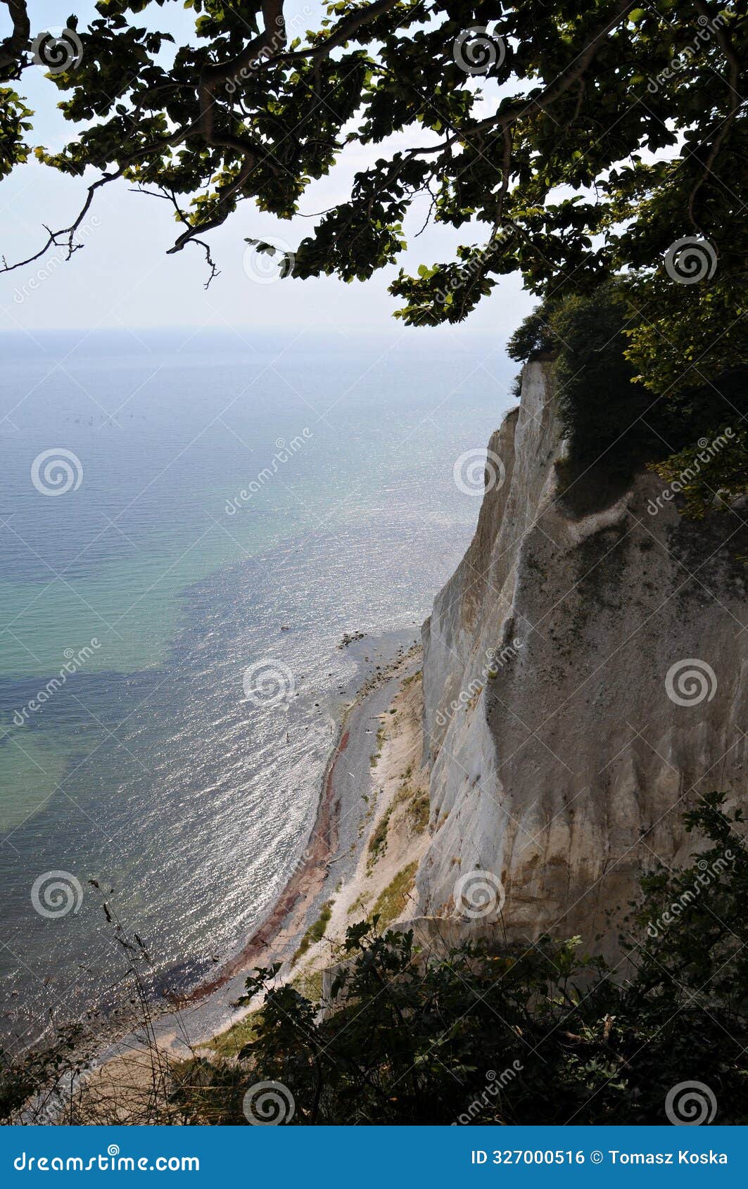 A View from the Cliffs of Mon Stock Photo - Image of danmark, woda ...