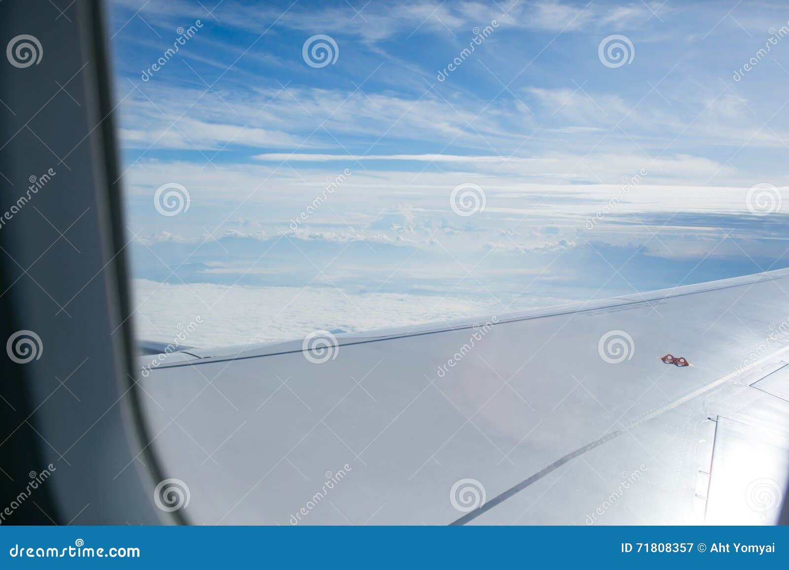 View of Clouds from High Up in the Sky. Stock Image - Image of cloud ...