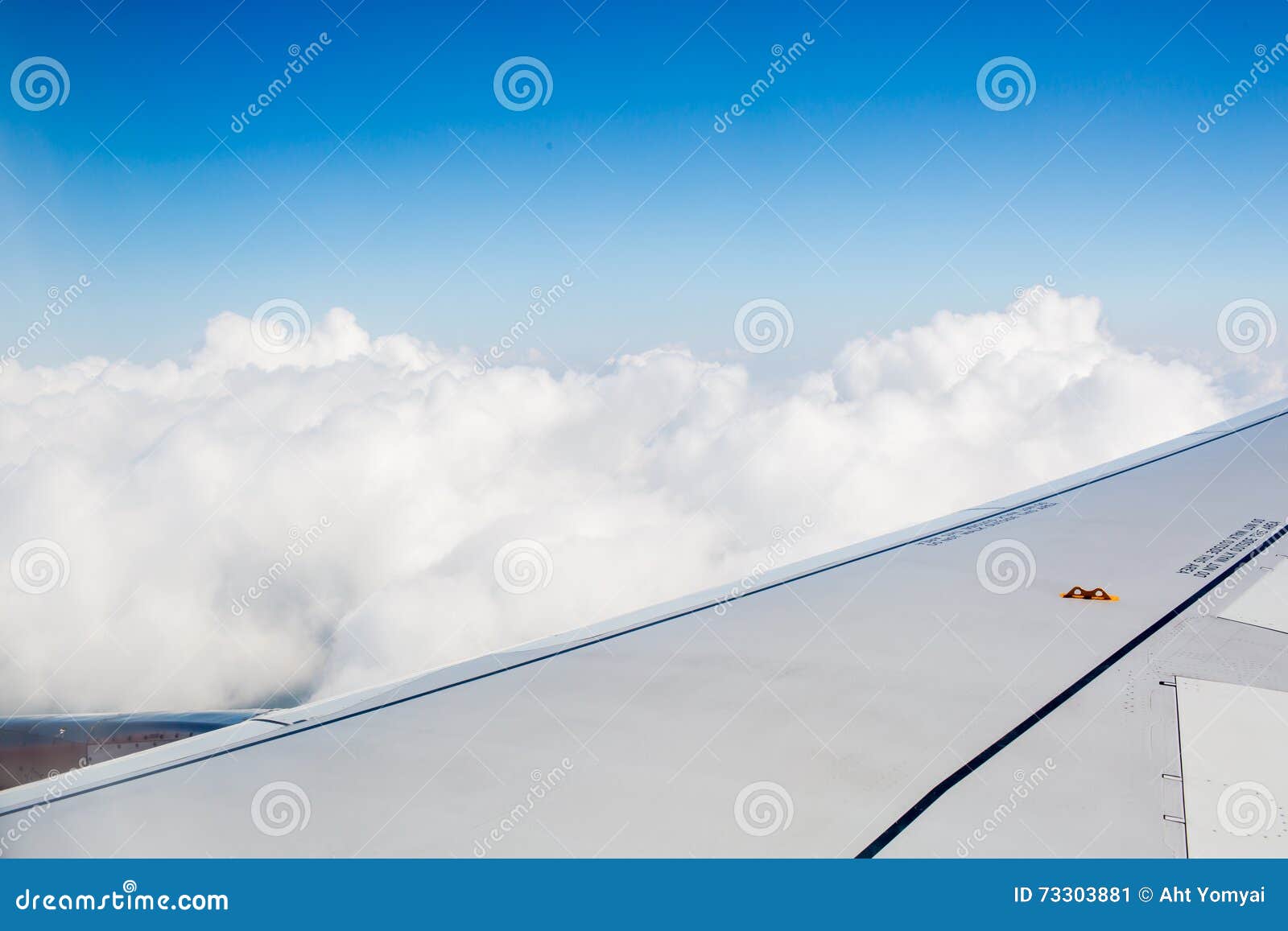 View of Clouds from High Up in the Sky. Stock Image - Image of clouds ...