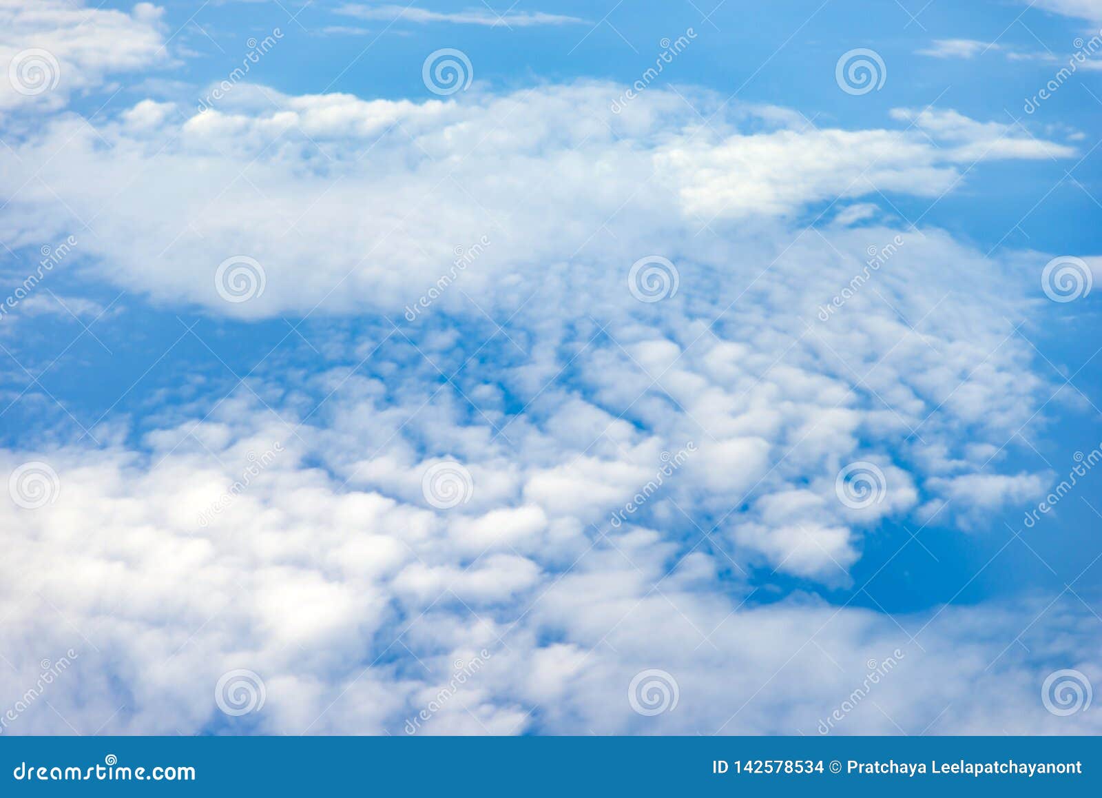 Clouds and Sky from Airplane Window Stock Photo - Image of nature ...