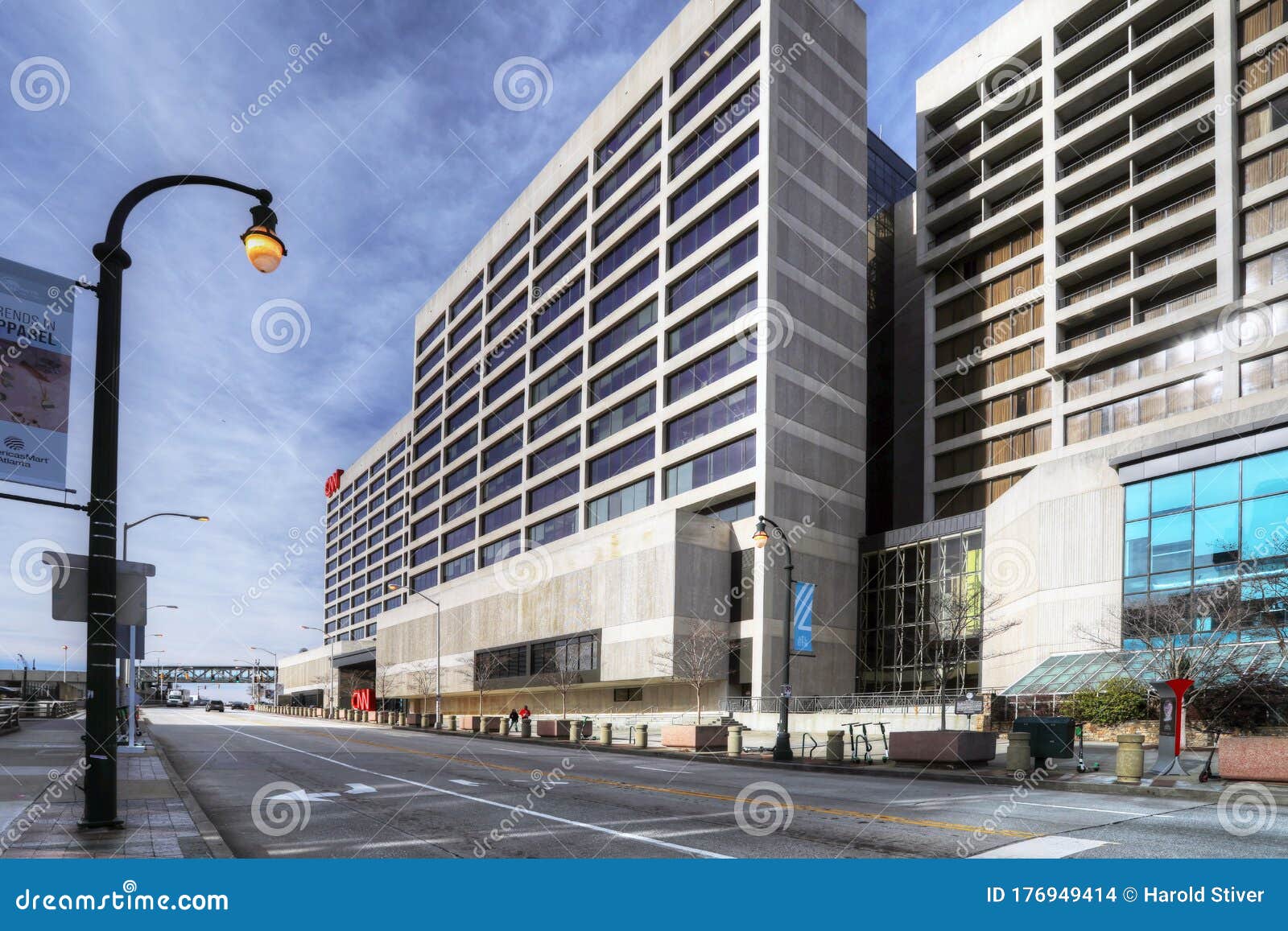 View of CNN Center in Atlanta, Georgia Editorial Stock Image - Image of ...