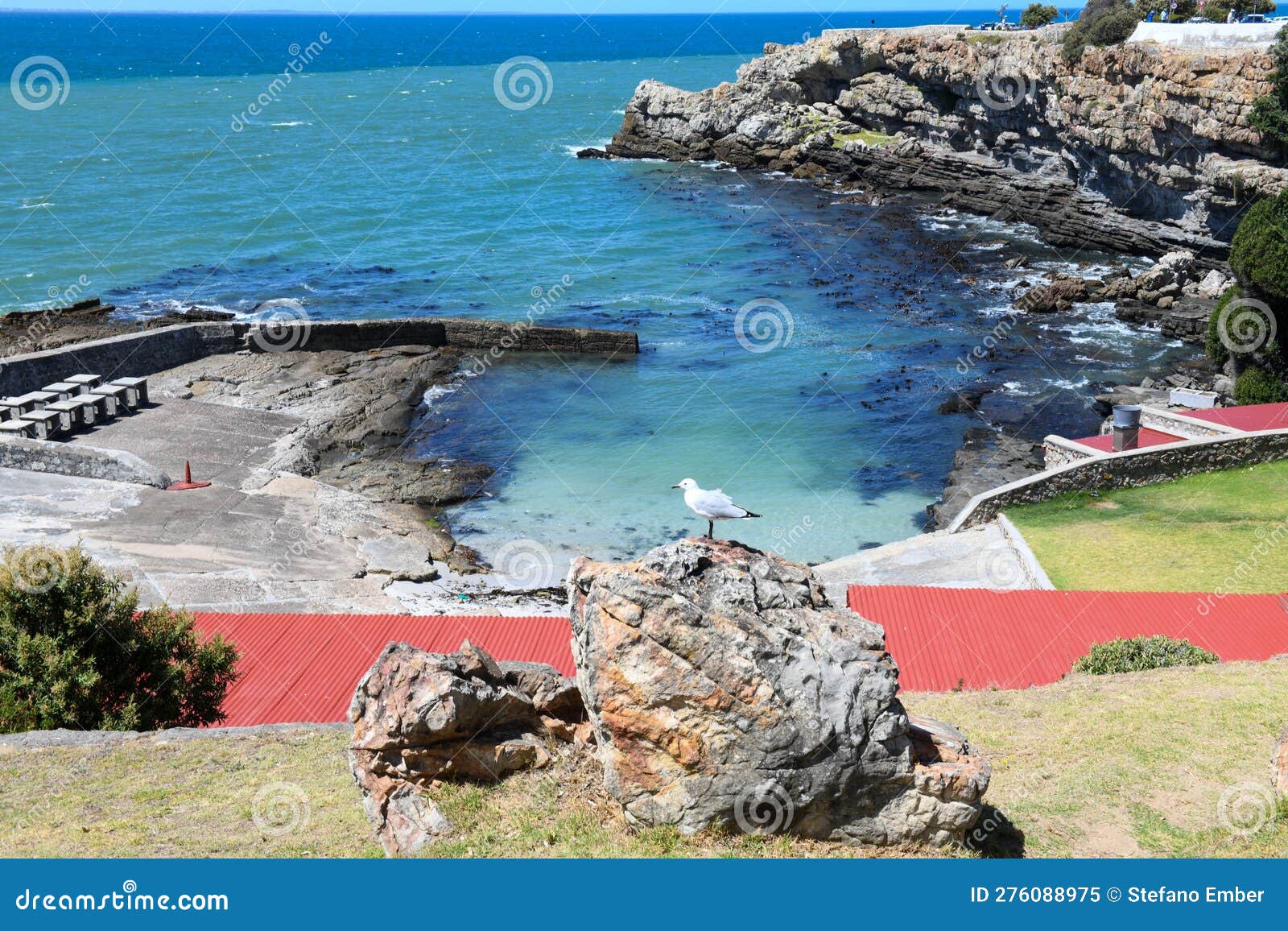 Sculptures on the Coast of Hermanus on South Africa Stock Image - Image ...