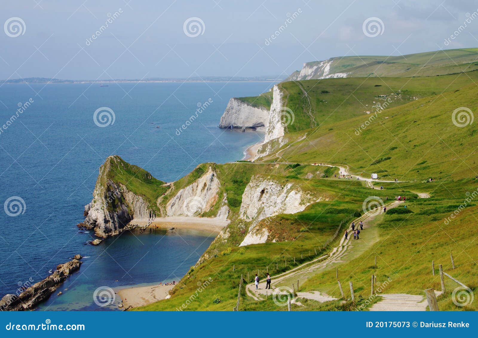 View at the Coast Line in England Stock Image - Image of landscape ...
