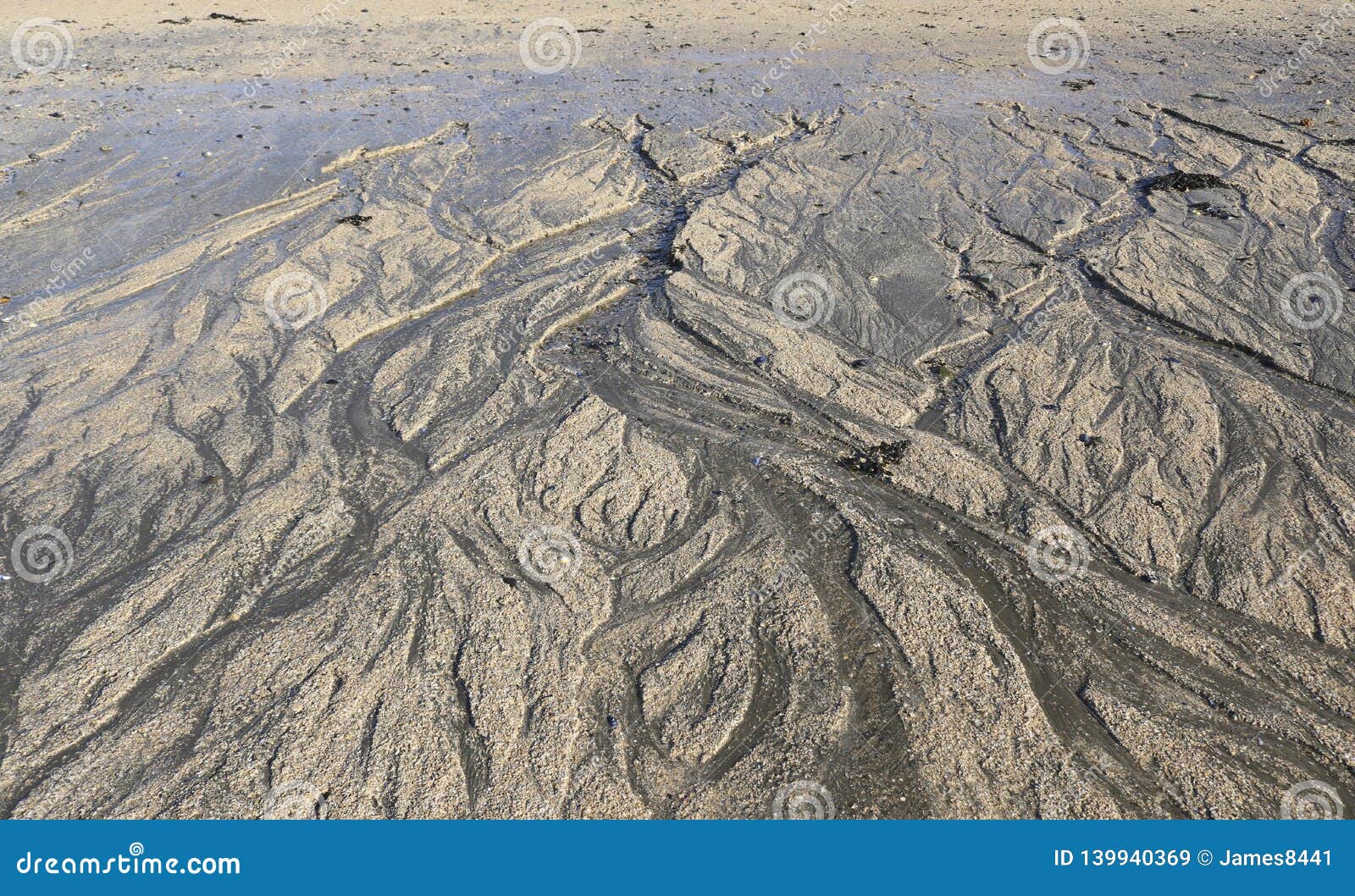 The Texture of the Sandy Surface. Stock Image - Image of surface, view ...