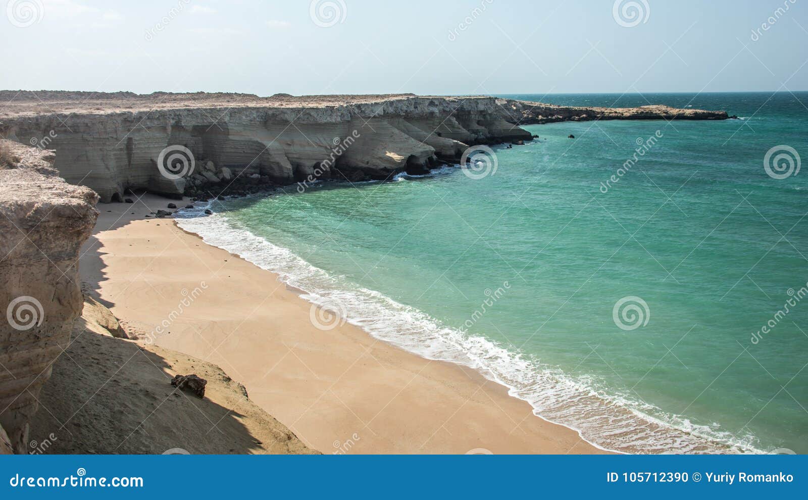 View of the Coast of the Persian Gulf Stock Photo - Image of rock ...