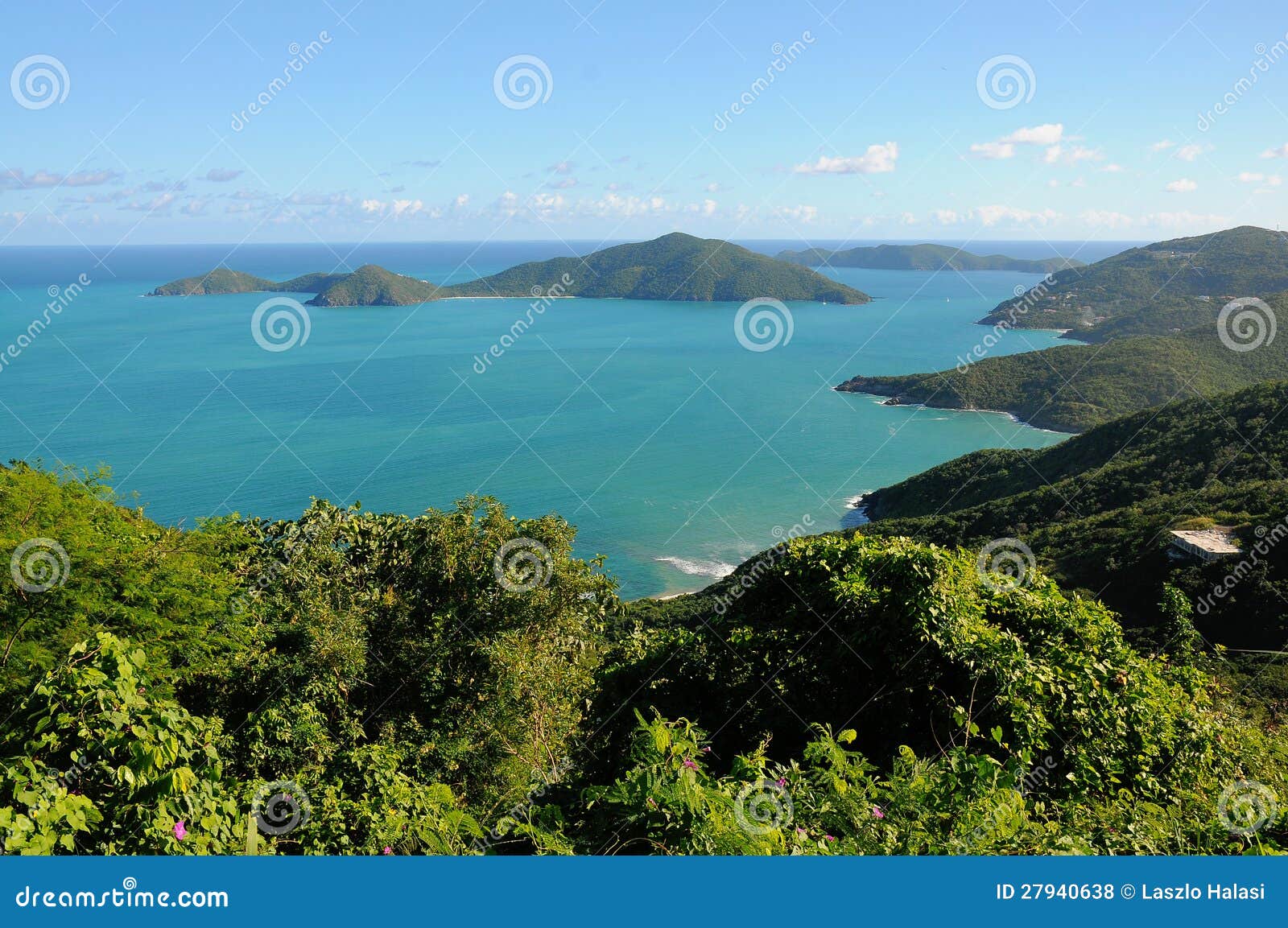 View of the Coastline of Tortola Stock Photo - Image of location ...