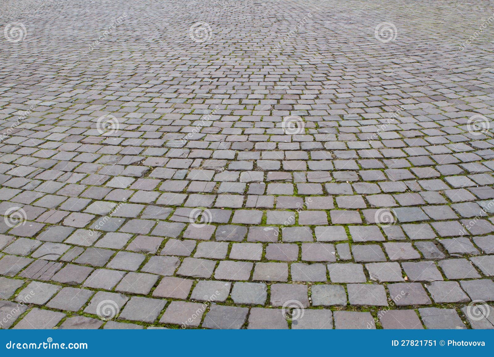 View on a Cobblestone Road Pattern Stock Image - Image of construction ...