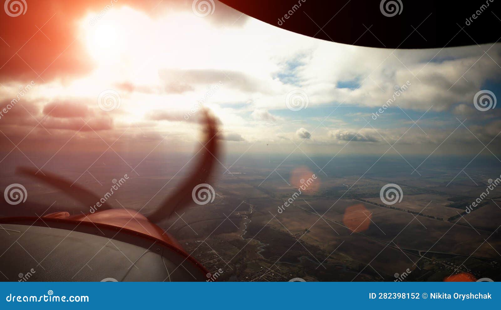 View from the Cockpit. First-person View Stock Photo - Image of speed ...