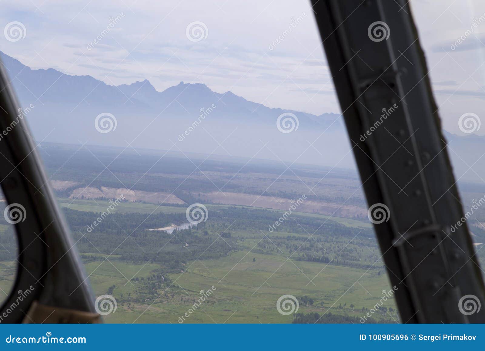 View from the Cockpit of a Helicopter Stock Photo - Image of passenger ...