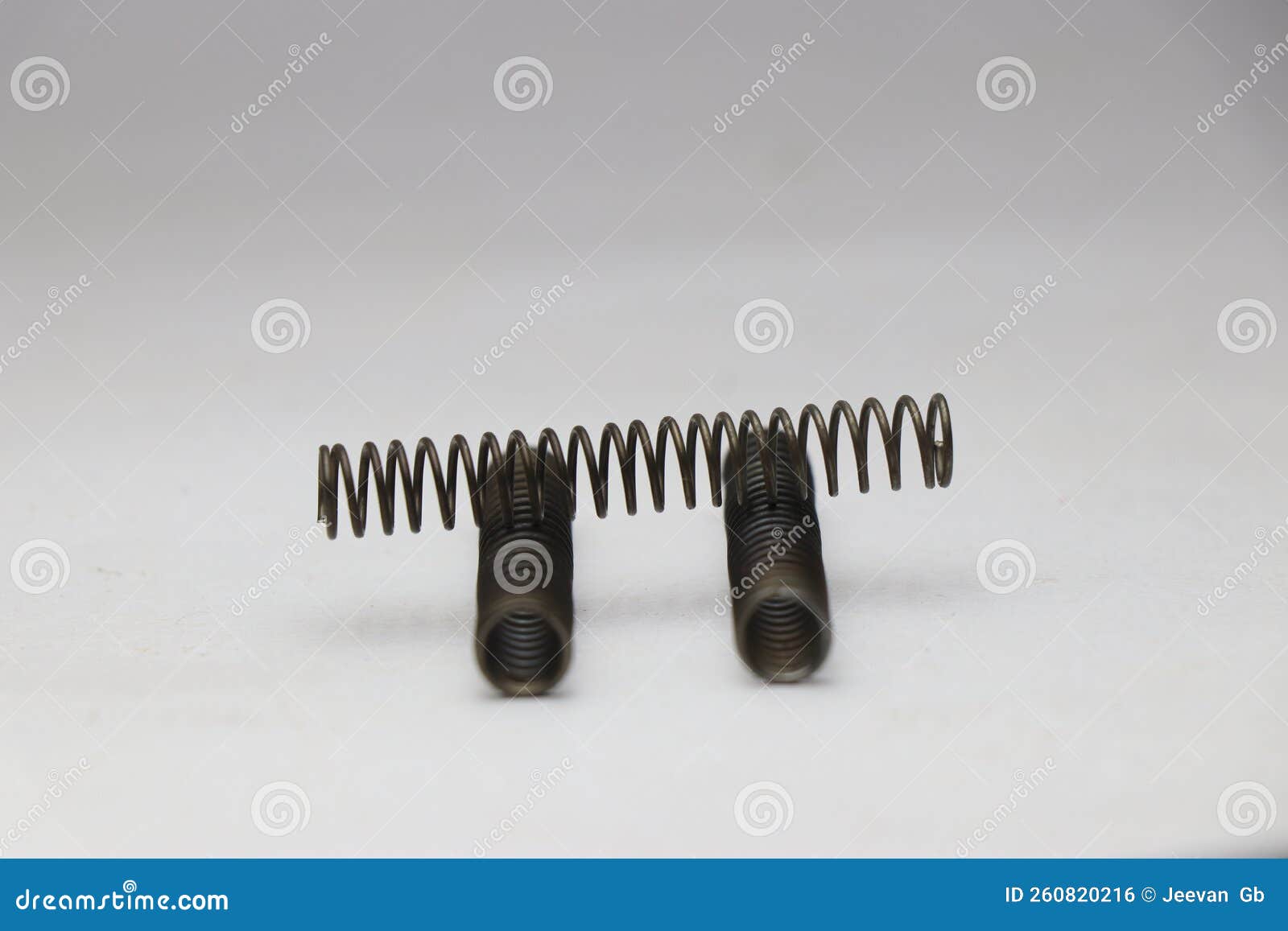 View of Coiled Metal Compression Springs Placed in Such a Way To Have a ...