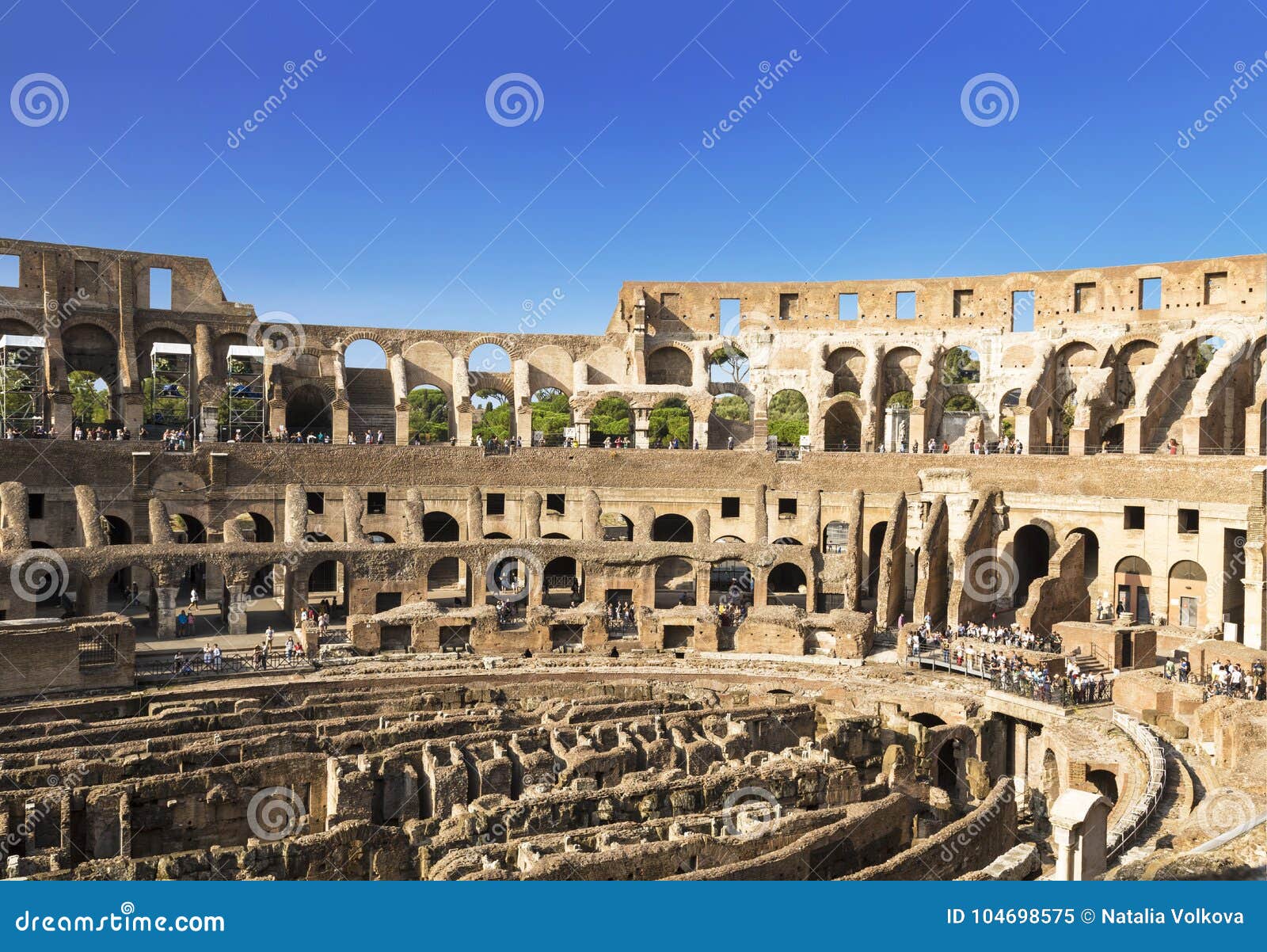 View of the Coliseum Inside, Rome Editorial Image - Image of historical ...