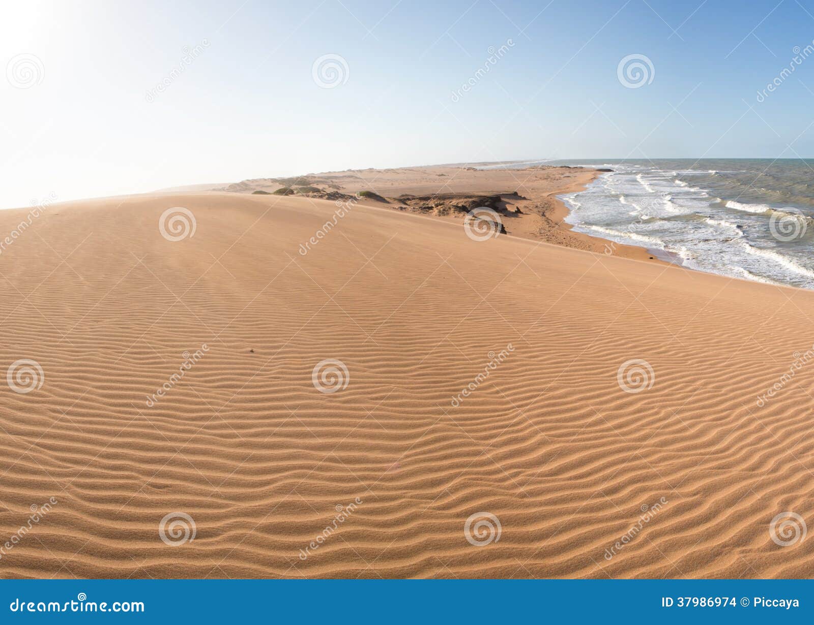 View of the Colombian Coastline in La Guajira Stock Photo - Image of ...