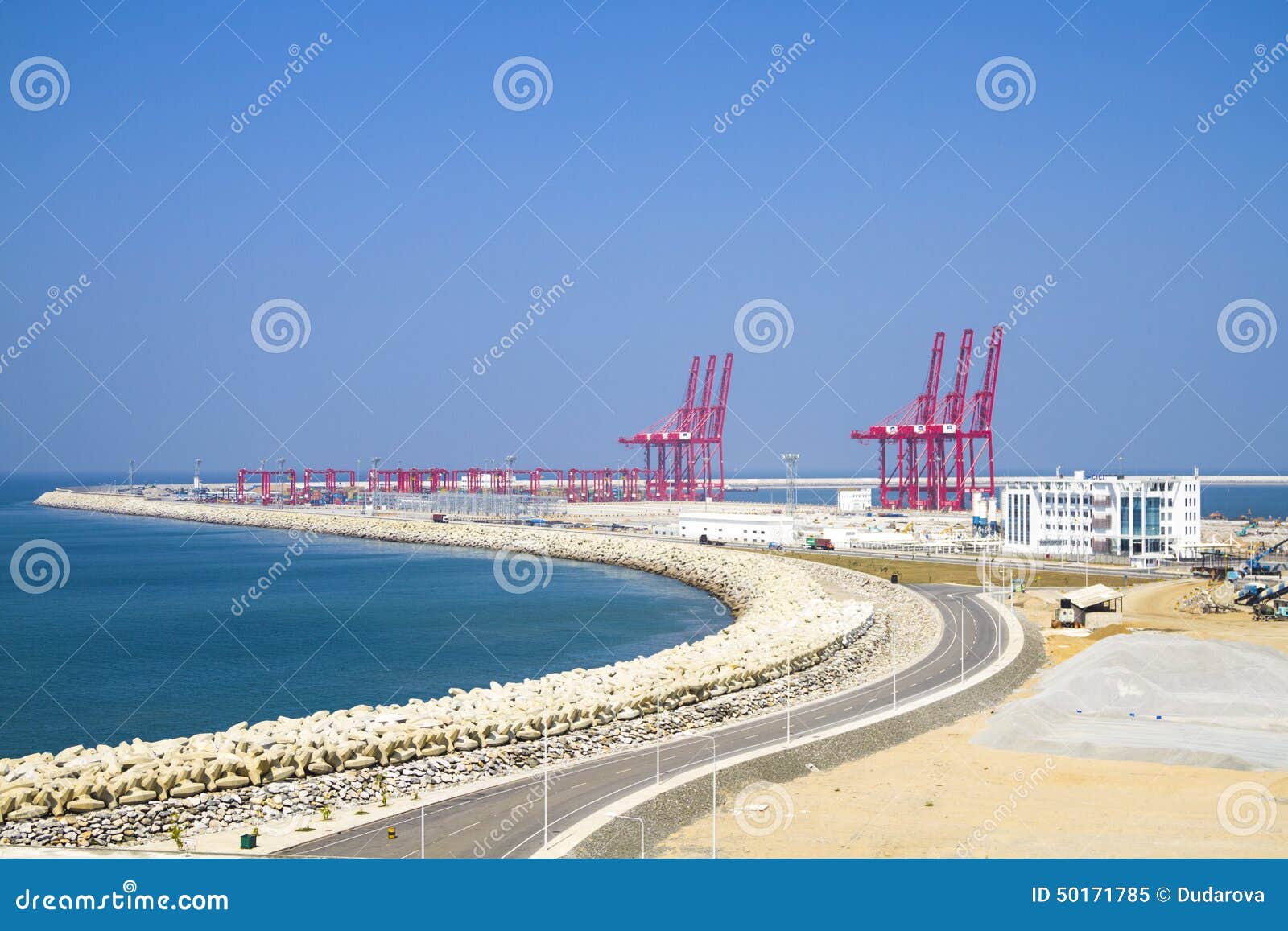 View of Colombo Harbor, Sri Lanka Editorial Image - Image of commerce ...