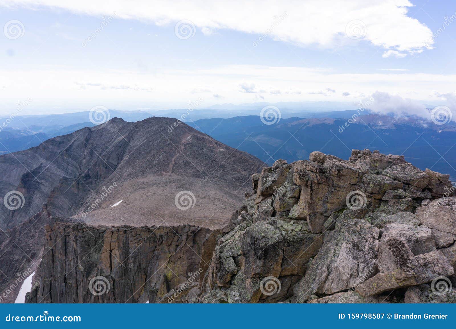 View of Colorado Mountain Scene Stock Image - Image of mountain ...