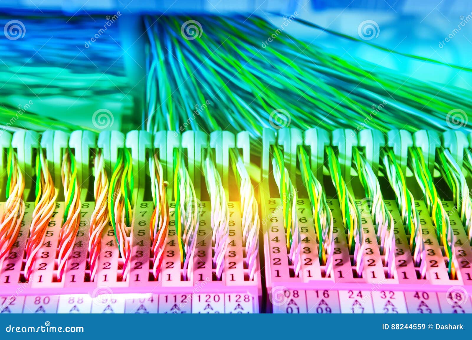 Colorful Electrical Wires and Cable Stock Image - Image of network ...
