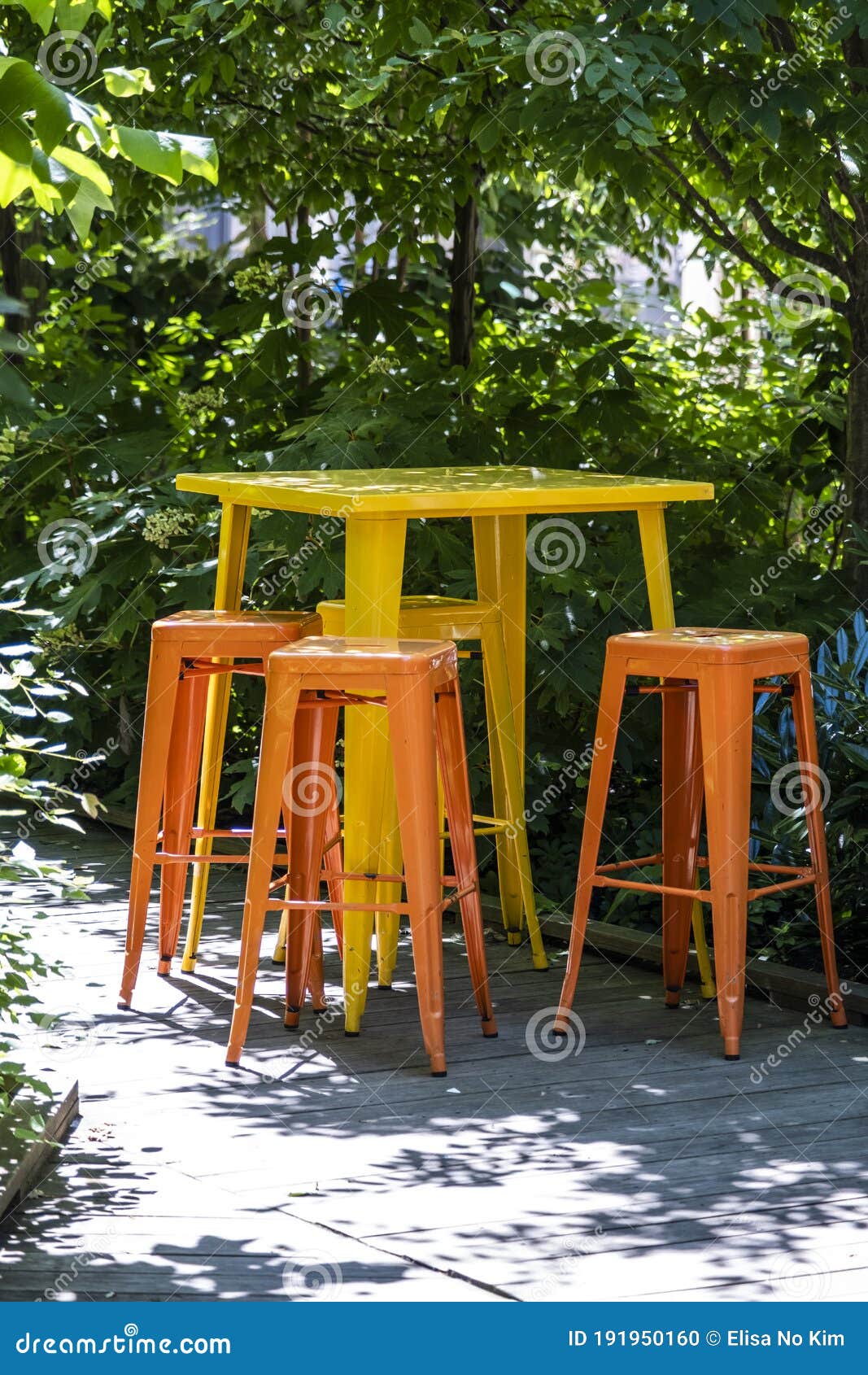 Colorful seating stock photo. Image of public, dining - 191950160