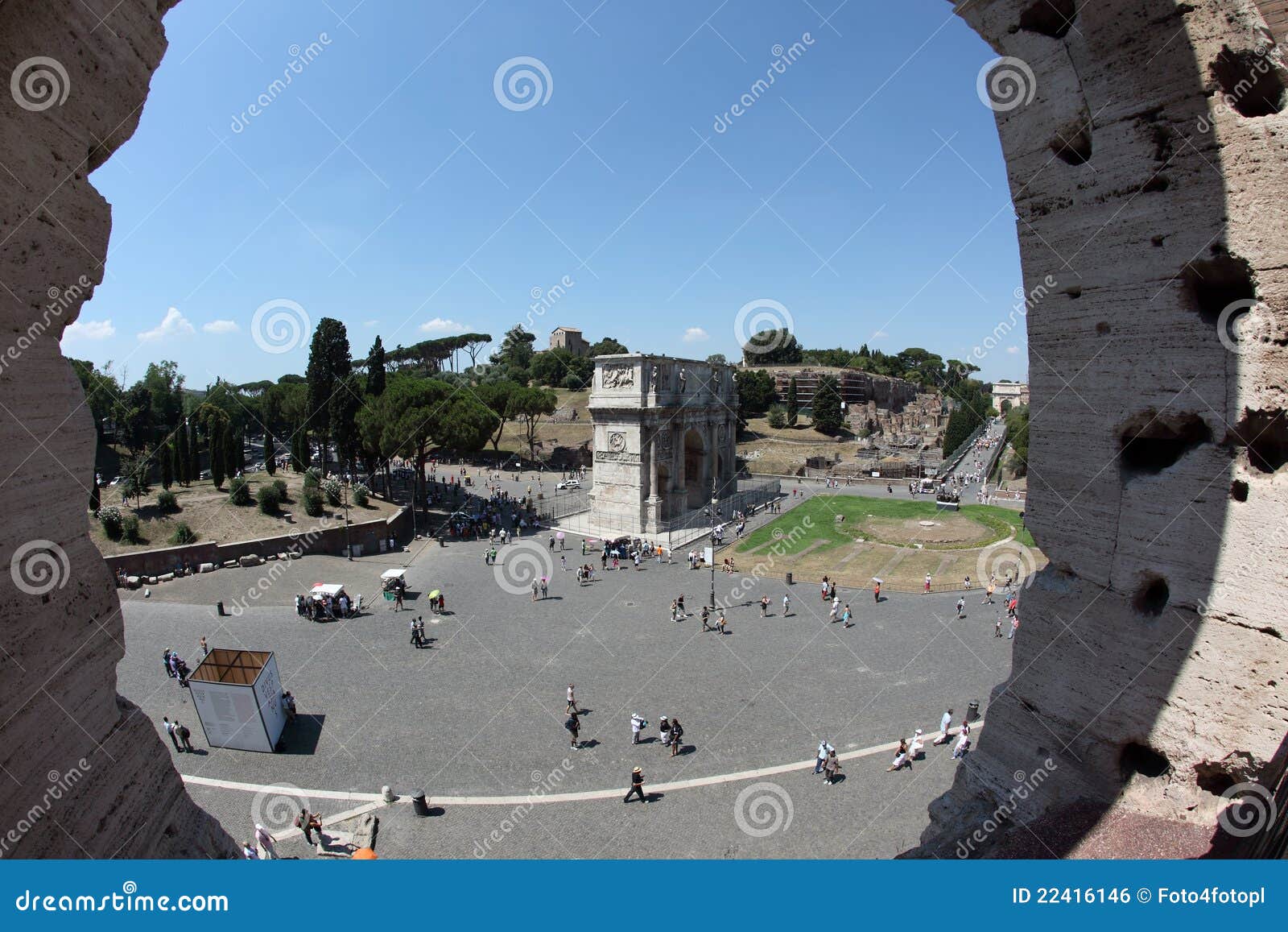 View from Colosseum editorial photo. Image of romanum - 22416146