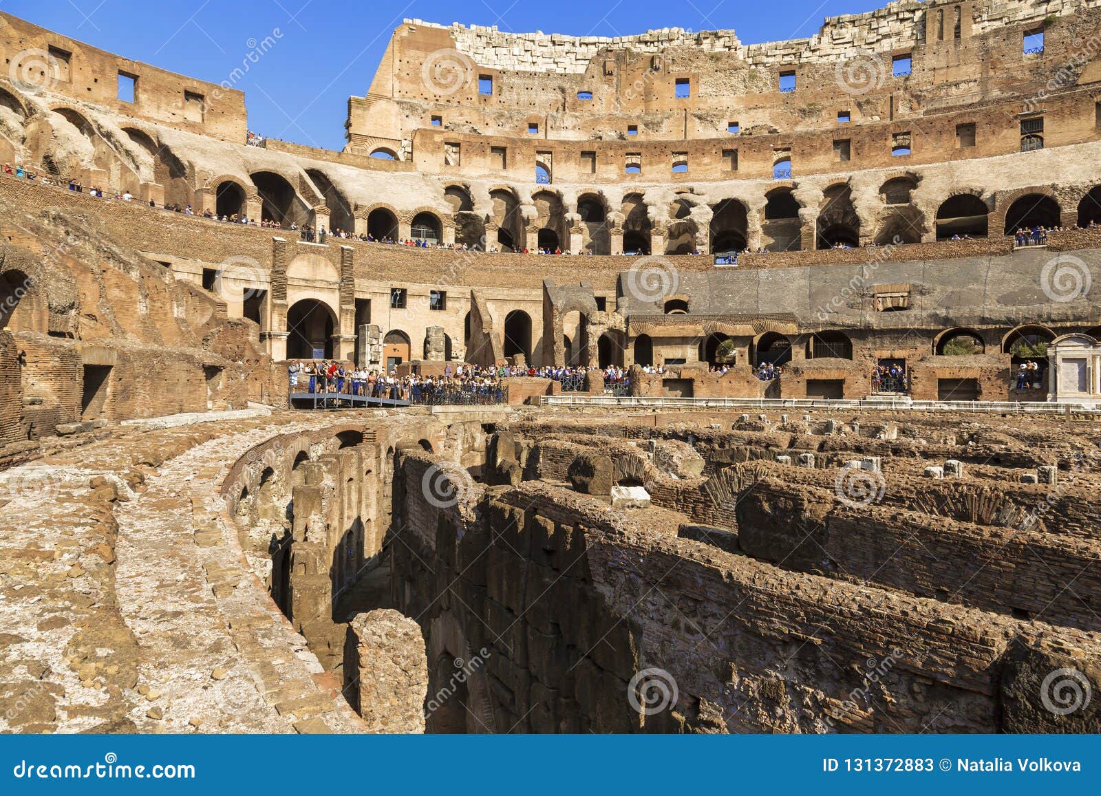 View of the Colosseum Inside, Rome Editorial Stock Photo - Image of ...