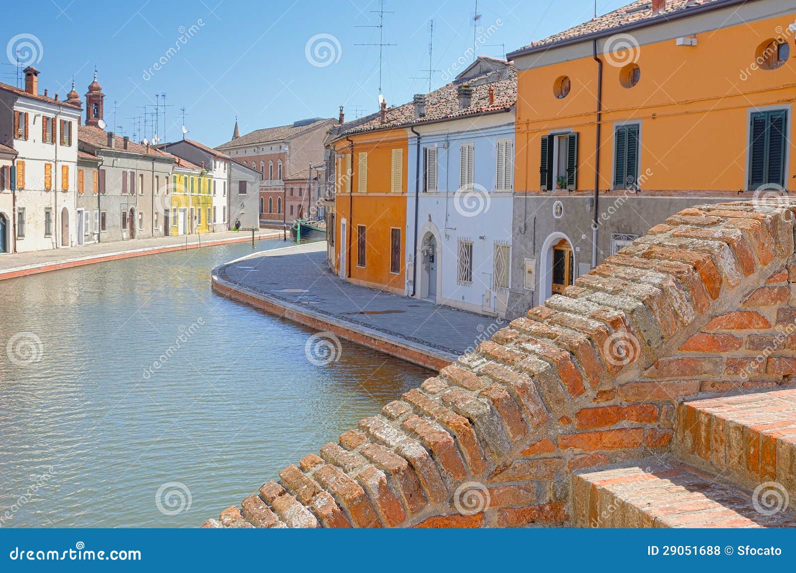 View of Comacchio, Ferrara, Emilia Romagna, Italy Stock Photo - Image ...