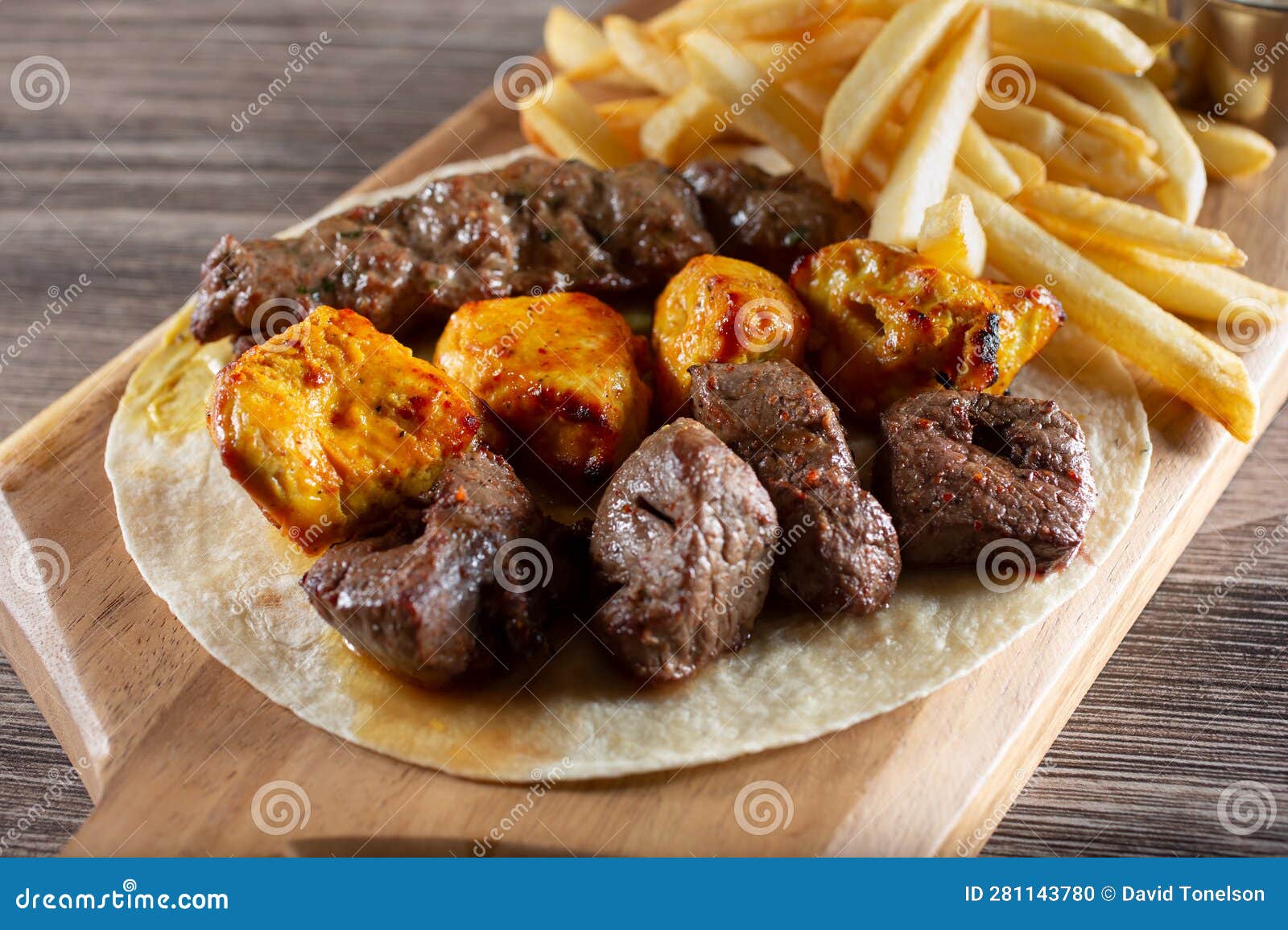 Combination Kebab Platter, Kabob Combo Stock Photo - Image of kebab ...