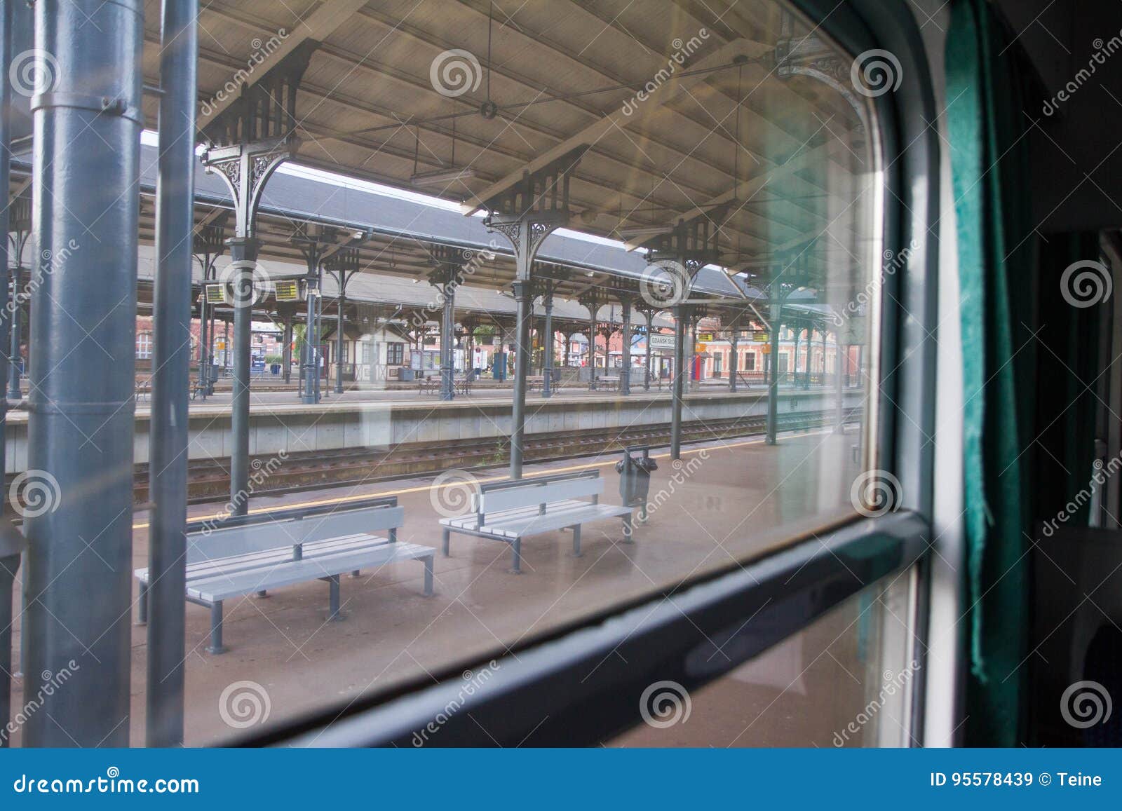 View from a Compartment Coach Window Stock Image - Image of gdansk ...