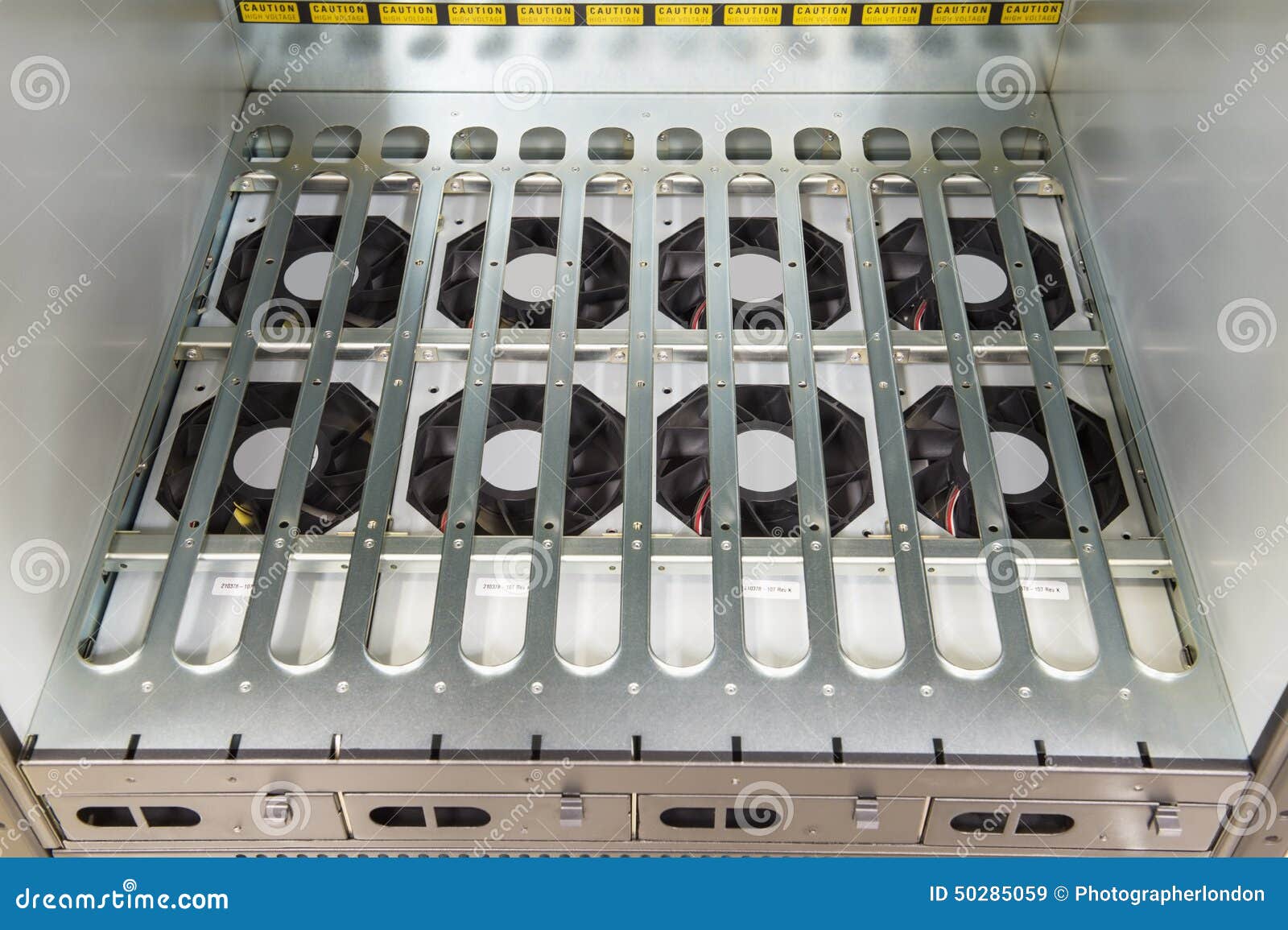 View of Computer Fans in Manufacturing Industry Stock Image - Image of ...