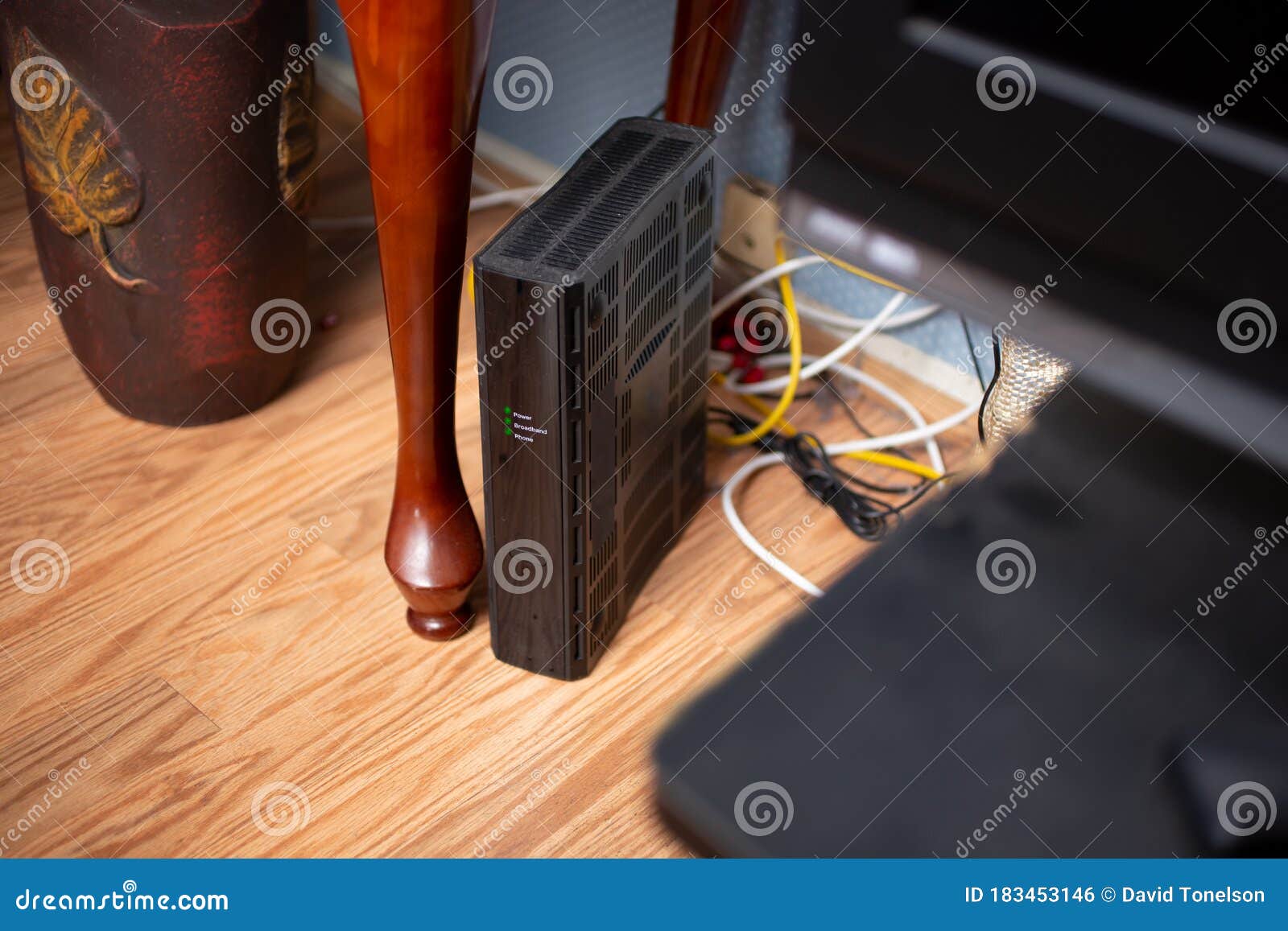 Modem unit stock photo. Image of machine, service, television - 183453146