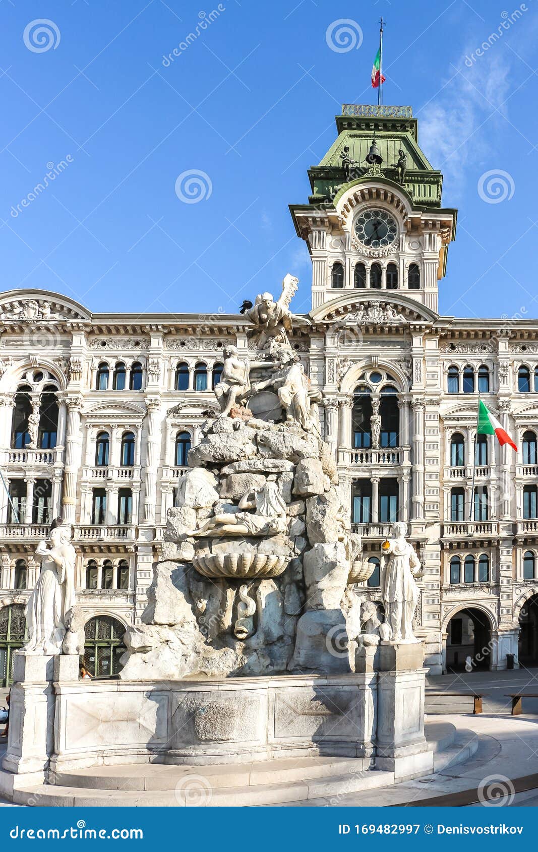 View of Comune Di Trieste Building in Sunny Day Editorial Photography ...