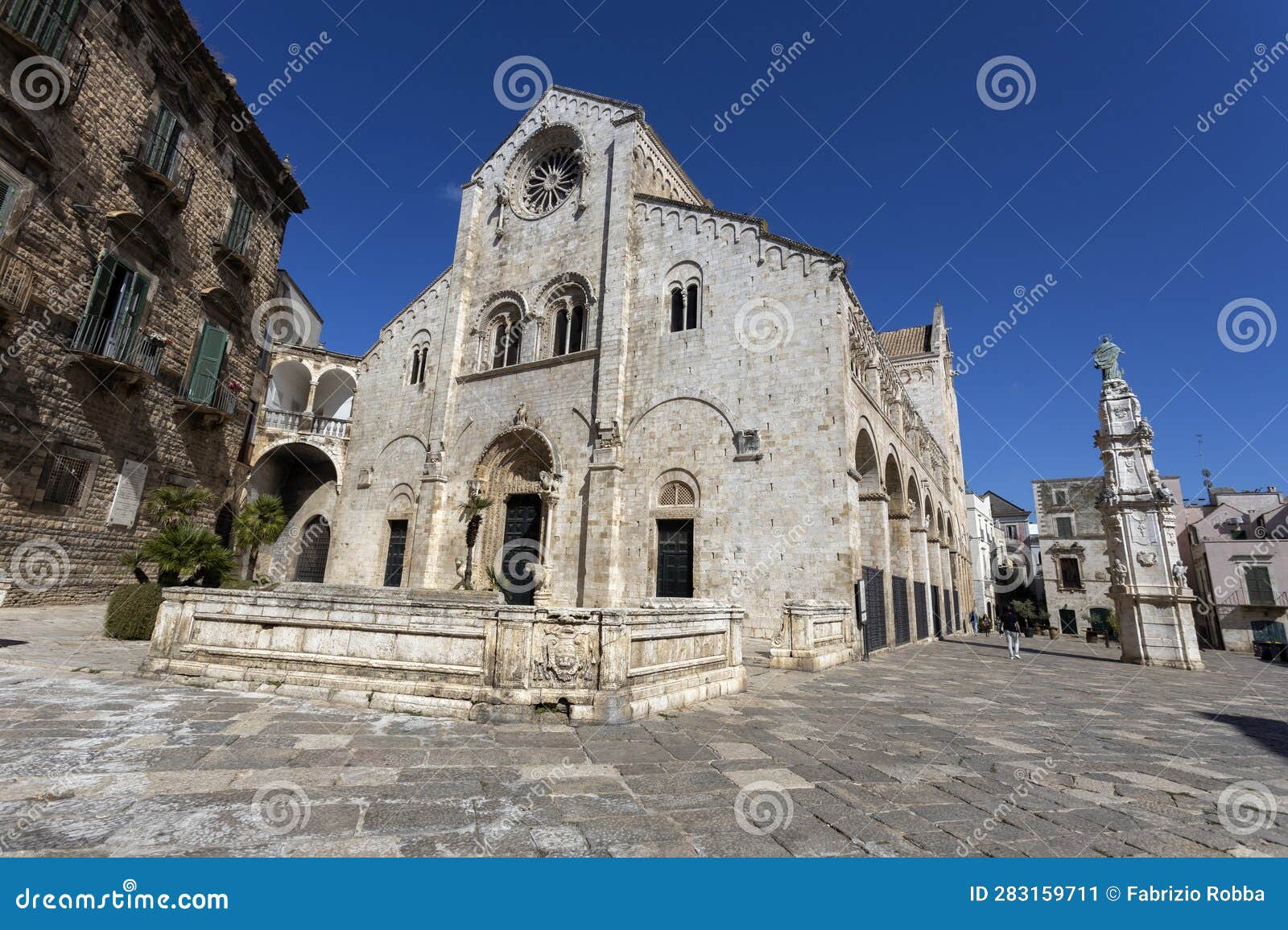 View of the Concathedral of Maria Assunta in Bitonto, Puglia, Italy ...