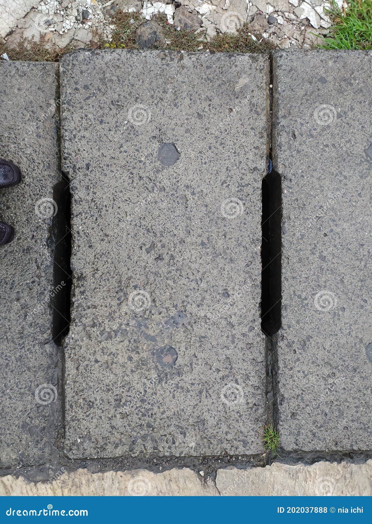 The View of Concrete Ground at Pedestrian Walk Stock Photo - Image of ...