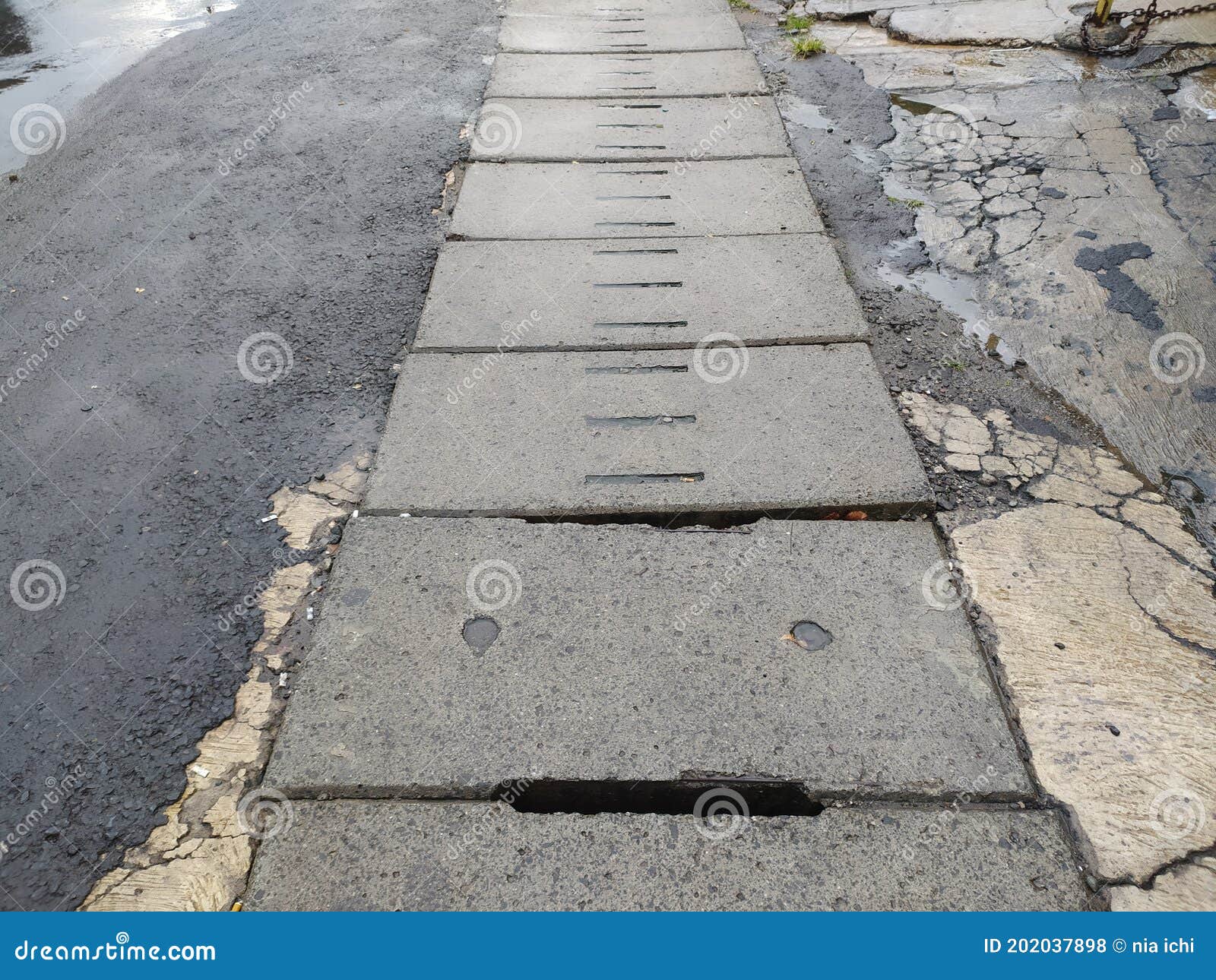 The View of Concrete Ground at Pedestrian Walk Stock Photo - Image of ...