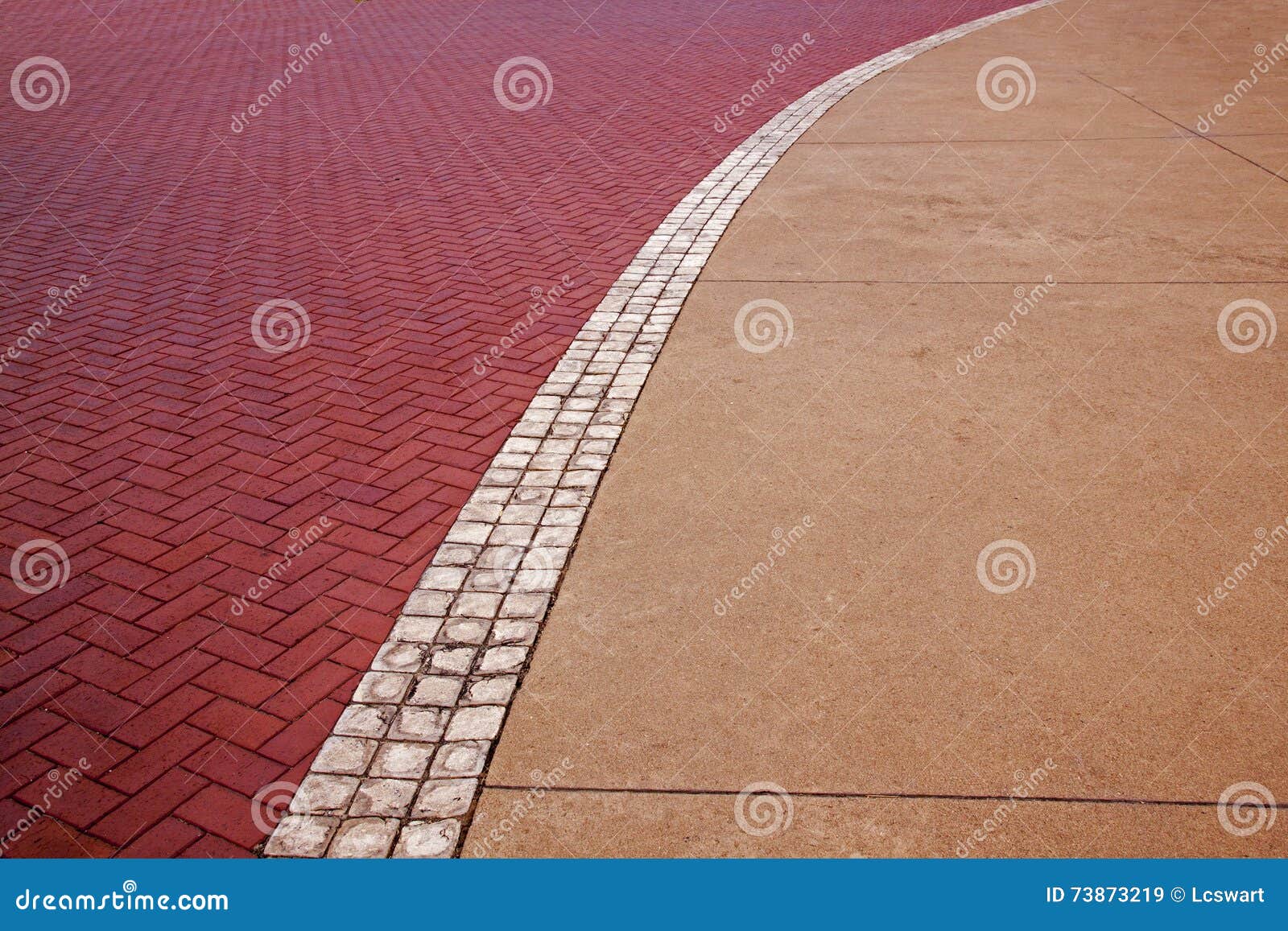 View of Concrete and Red Paved Patternes and Textures Stock Image ...