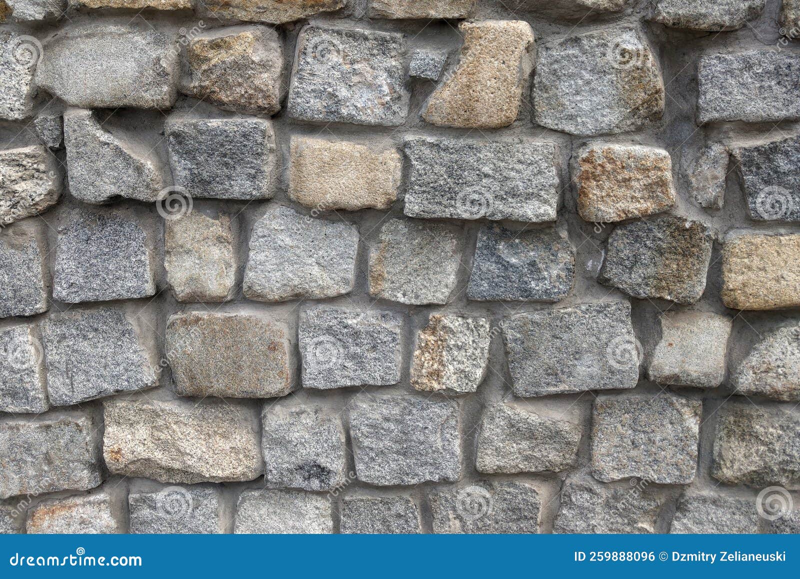 View of the Concrete Wall with Stones, the Protective Structure. Stock ...
